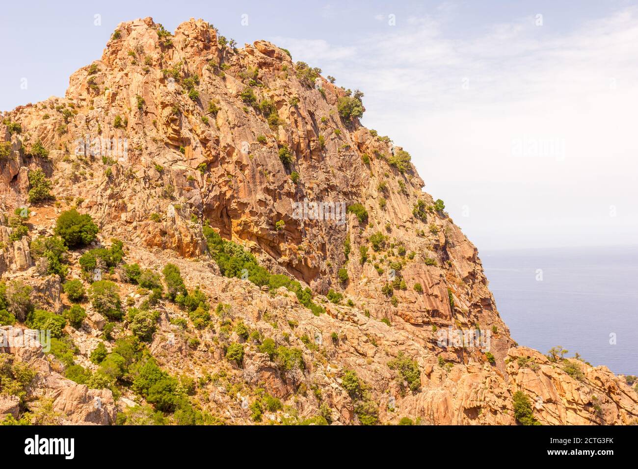 The Calanques de Piana and the sea in Corsica, France Stock Photo - Alamy