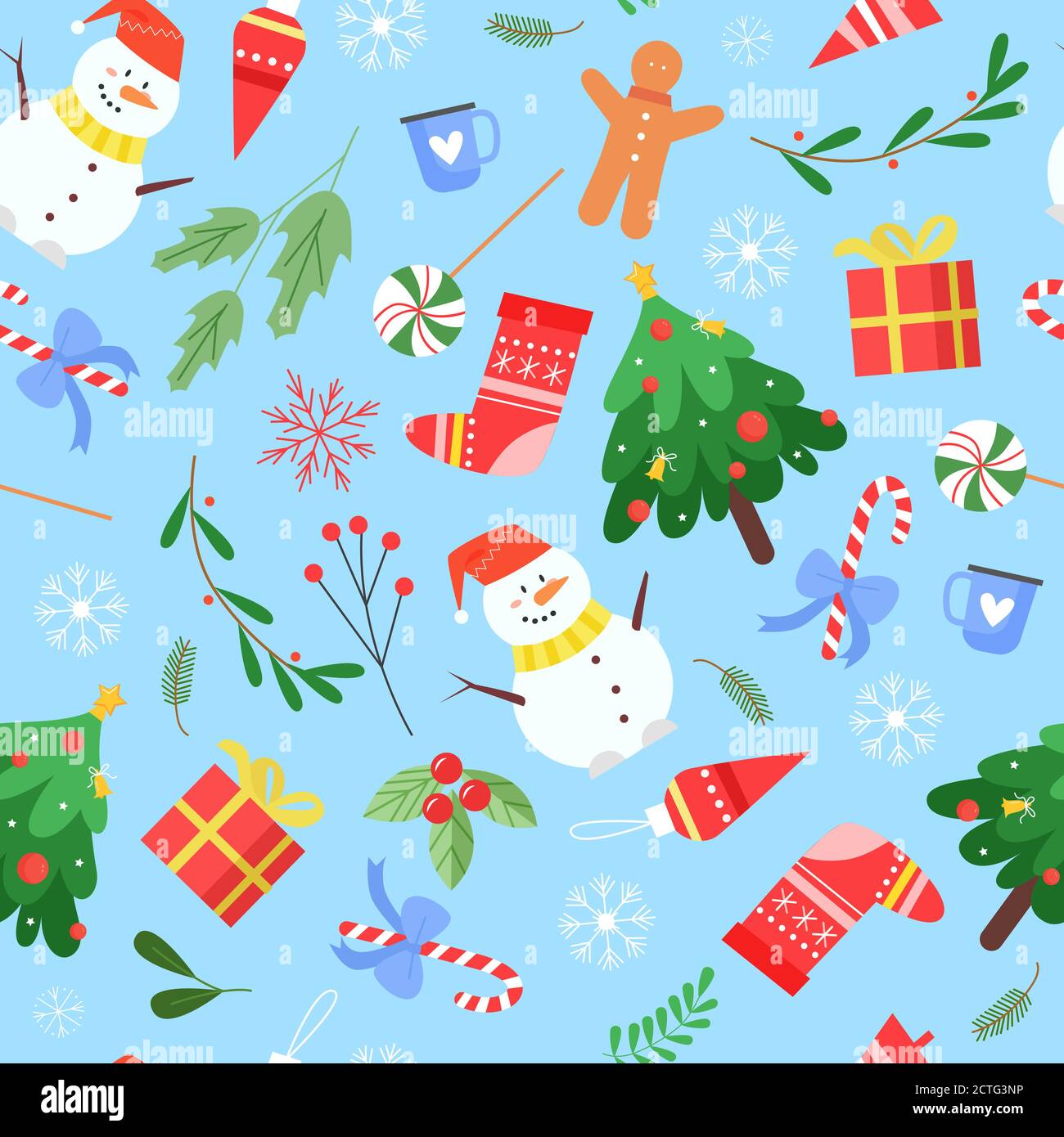 Merry christmas pattern gifts Stock Vector Images - Alamy