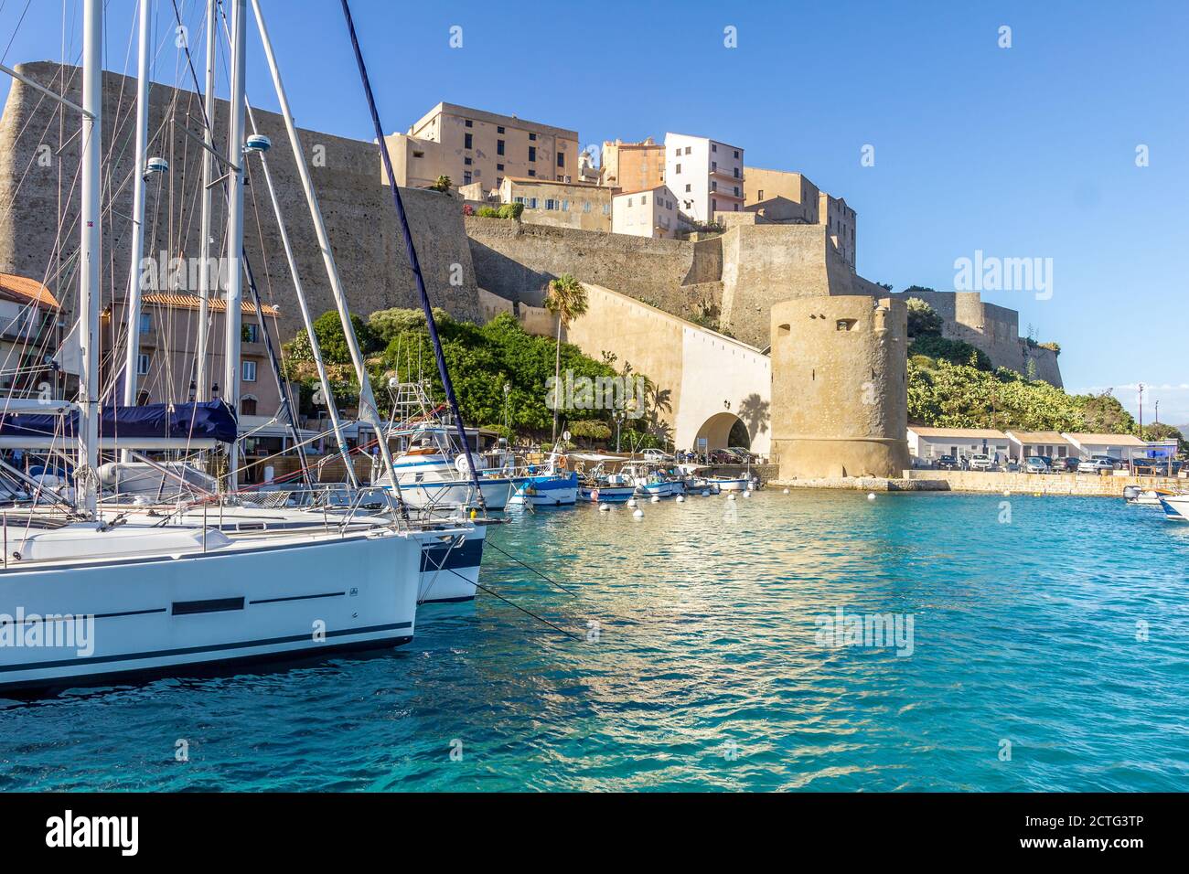 Port of Calvi, North of Corsica, France Stock Photo - Alamy