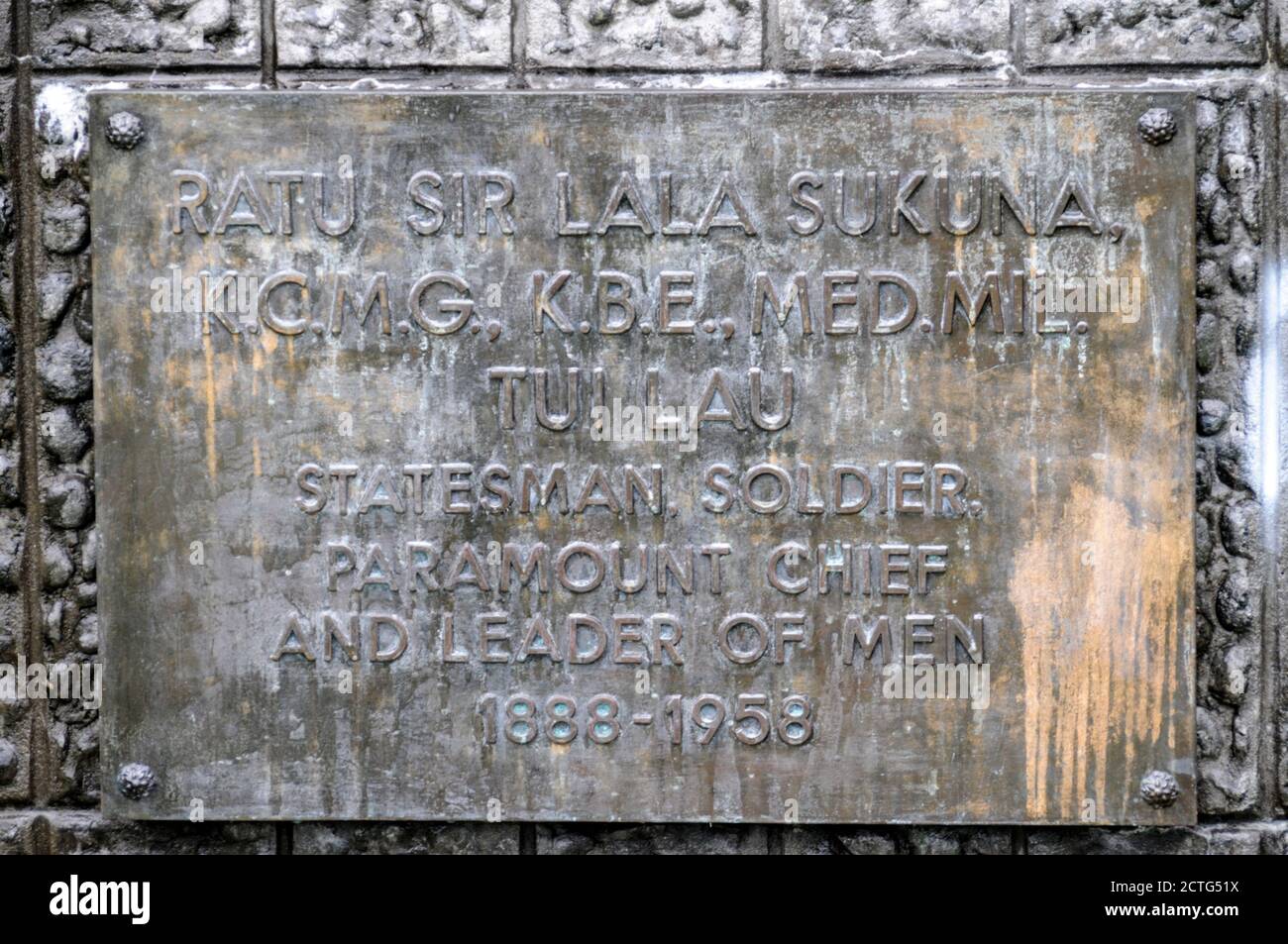 Statue of ratu sir lalasukuna hi-res stock photography and images - Alamy