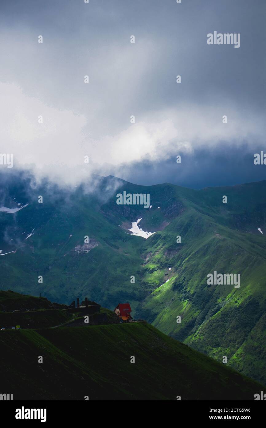 Mountain landscape, Romania view Stock Photo - Alamy