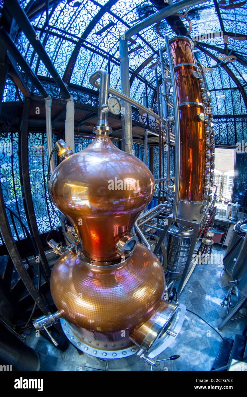 Distillery for alcohol Stock Photo - Alamy