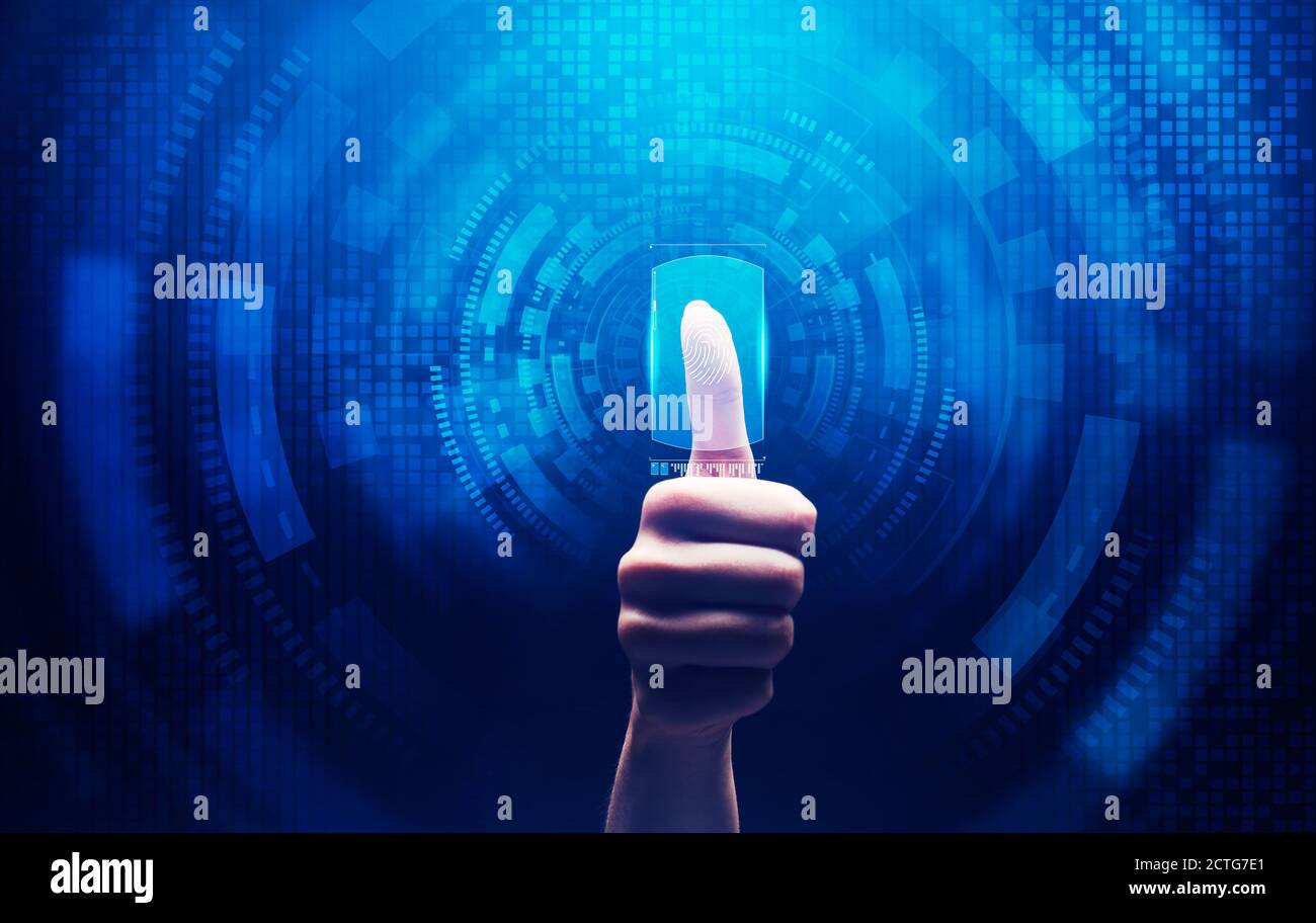 Woman Pushing Button On Virtual Panel Over White Background, Cropped ...