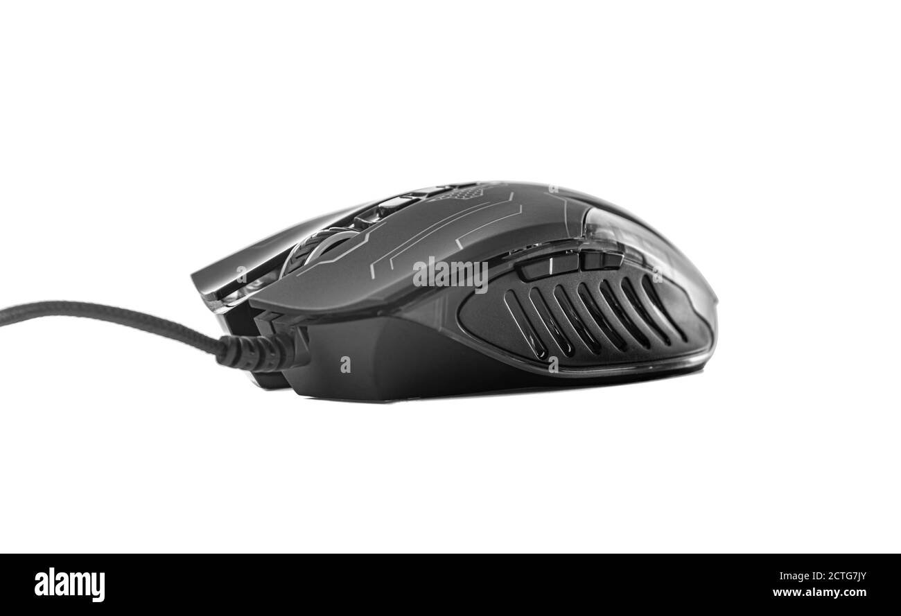 Computer mouse isolated on white background Stock Photo - Alamy