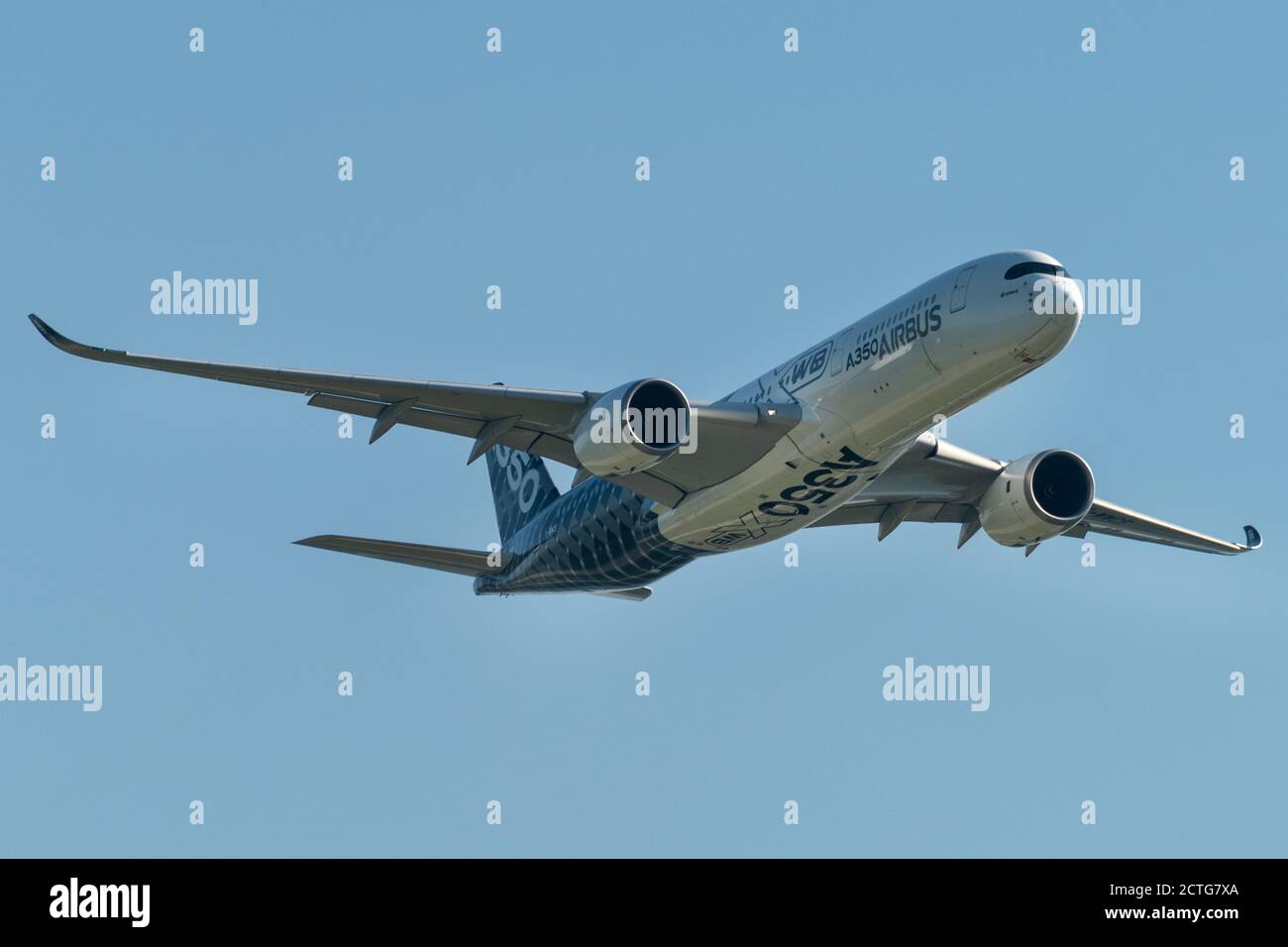 August 30, 2019. Zhukovsky, Russia. long-range wide-body twin-engine ...