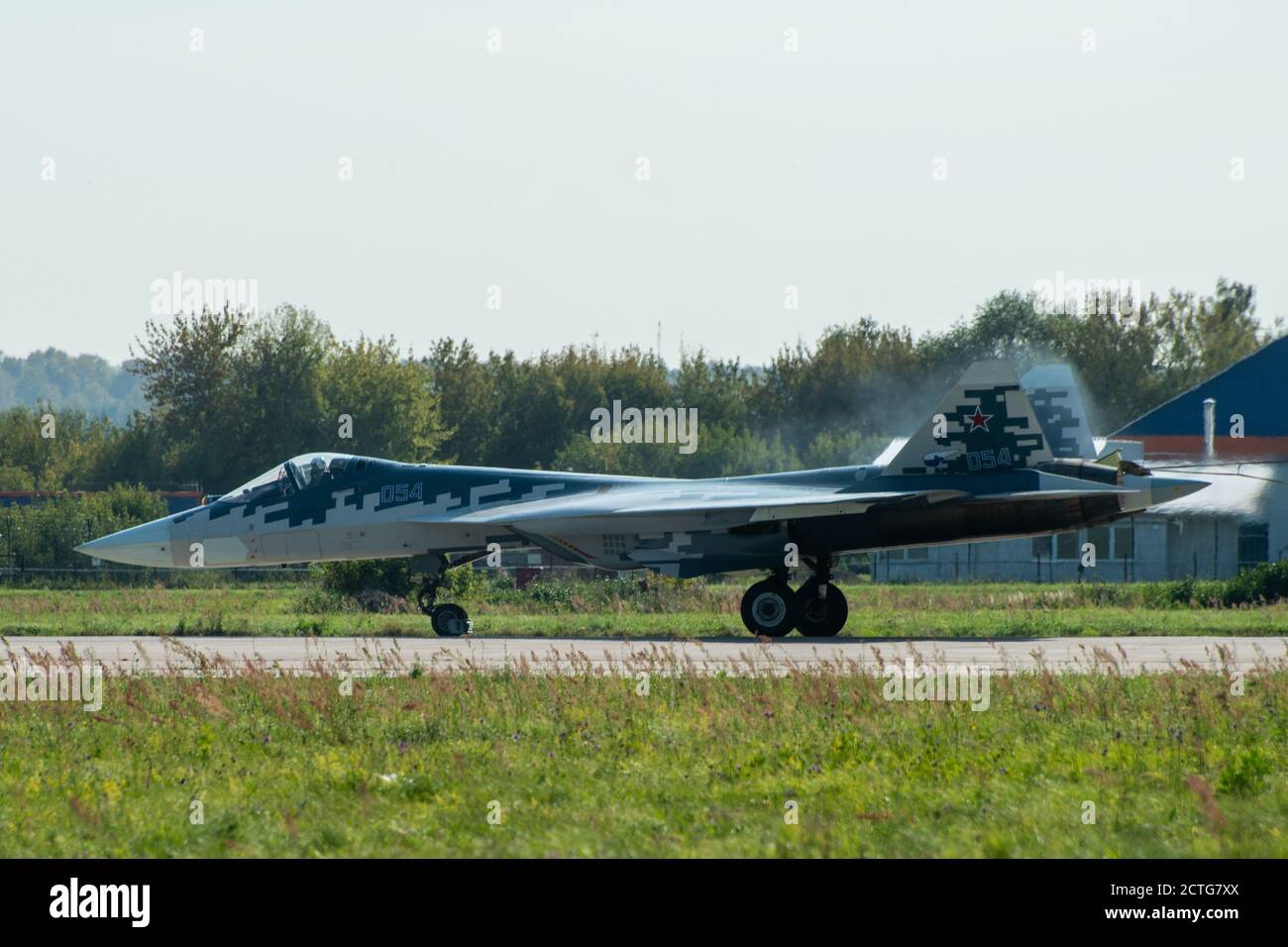 August 30, 2019. Zhukovsky, Russia. fifth-generation promising Russian ...