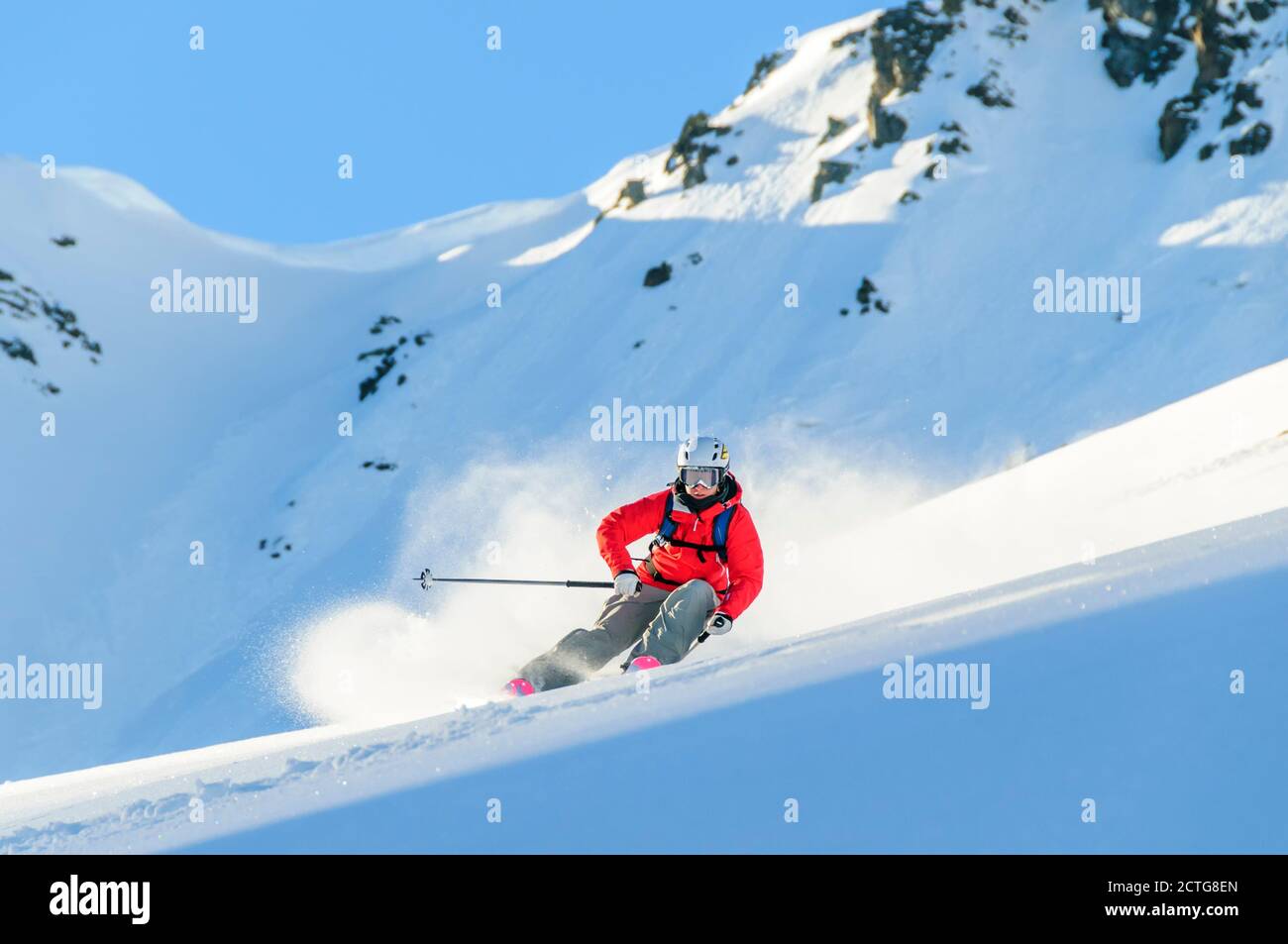 Skier extreme backcountry hi-res stock photography and images - Alamy