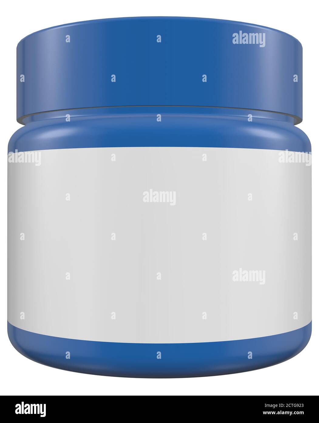 Realistic Jar Mock Up Template on White Background.3D Rendering,3D ...