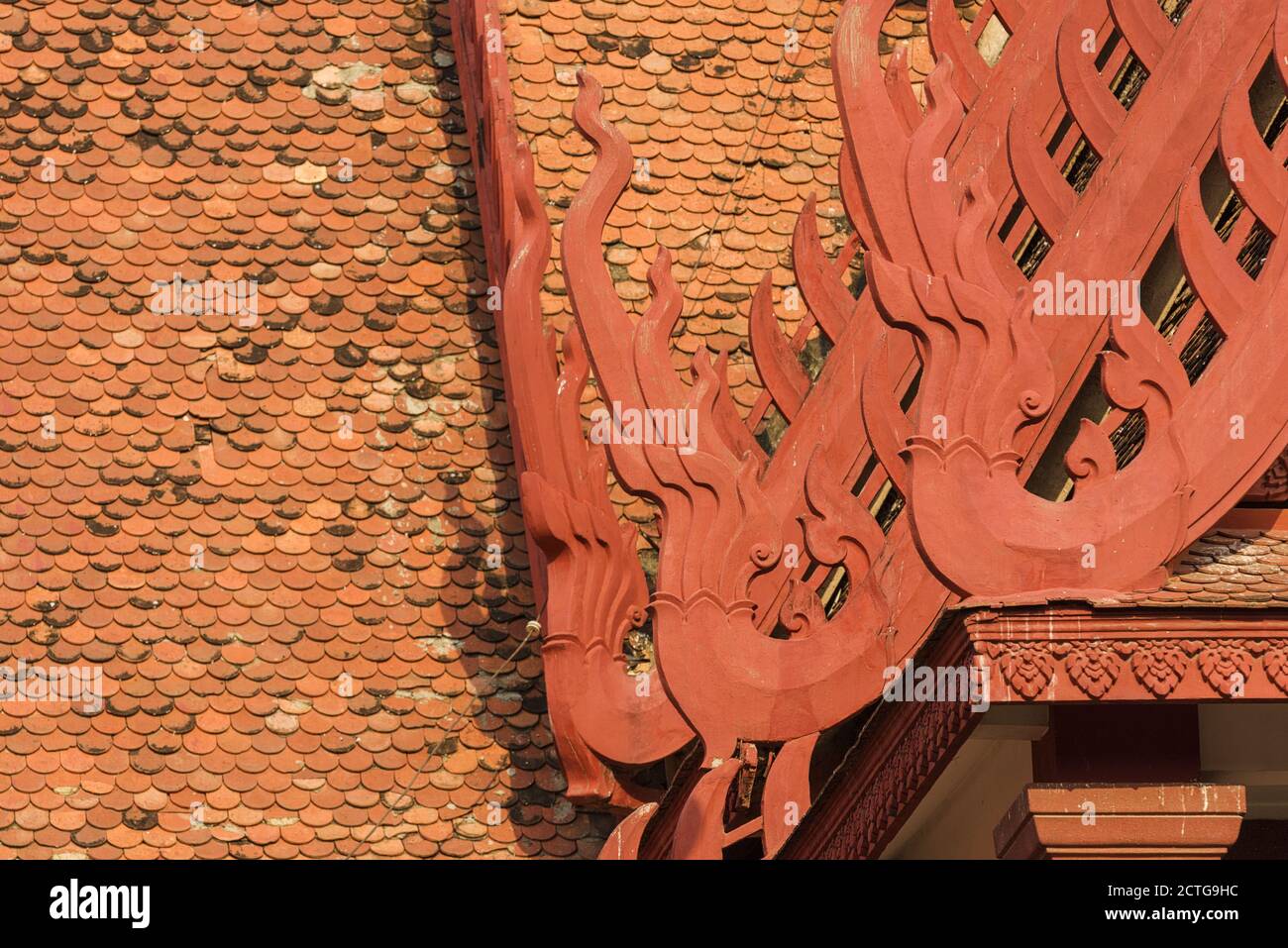 detail of the roof of The National Museum of Cambodia in Phnom Penh ...