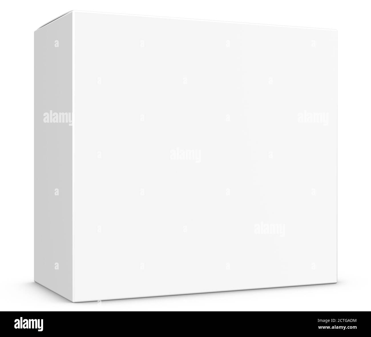 Realistic 3D Box Mock Up Template on White Background.3D Rendering,3D ...