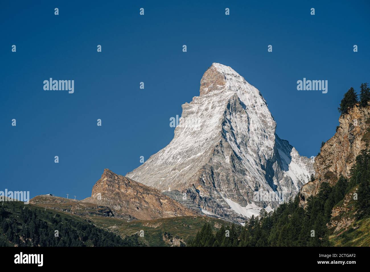 Famous swiss alpine peak Matterhorn Stock Photo - Alamy