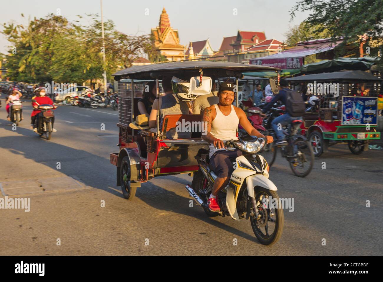 Tuk-Tuk Taxi In Phnom Penh, Cambodia Stock Photo - Alamy