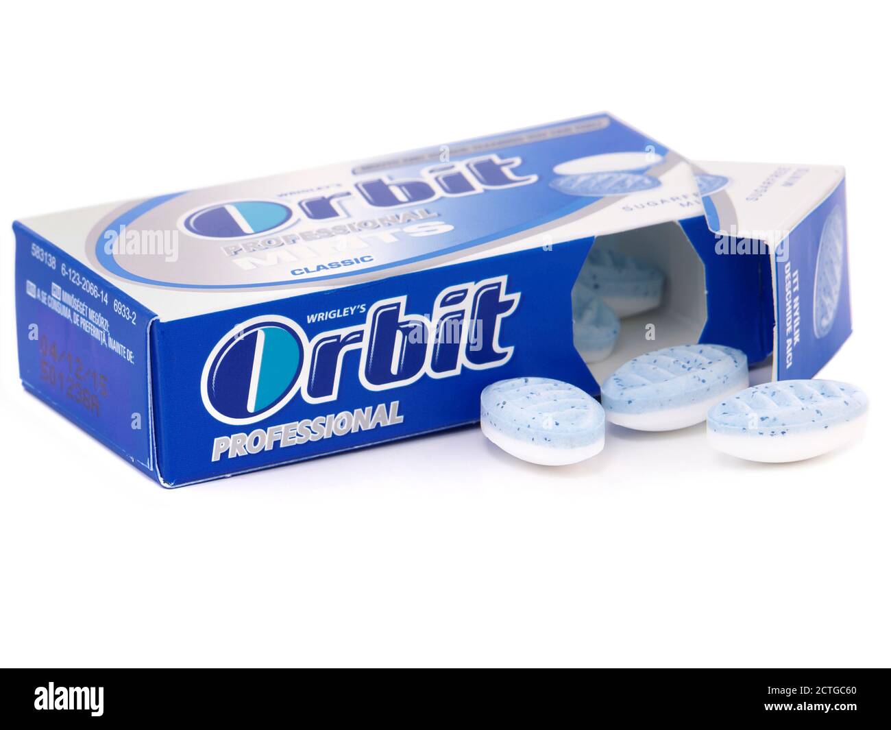 BUCHAREST, ROMANIA - APRIL 10, 2015. Orbit Professional Mints Classic ...