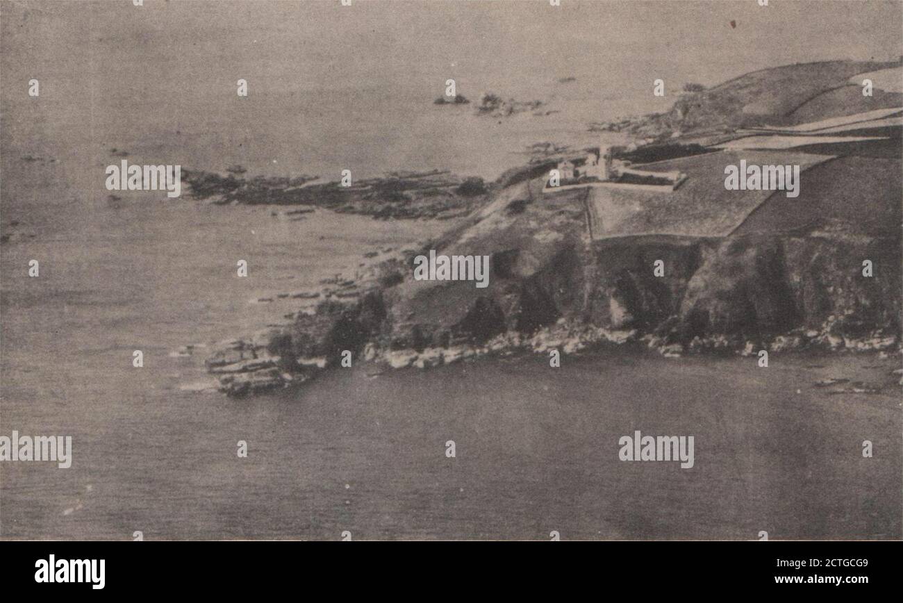 The Lizard, Cornwall 1943 old vintage print picture Stock Photo - Alamy