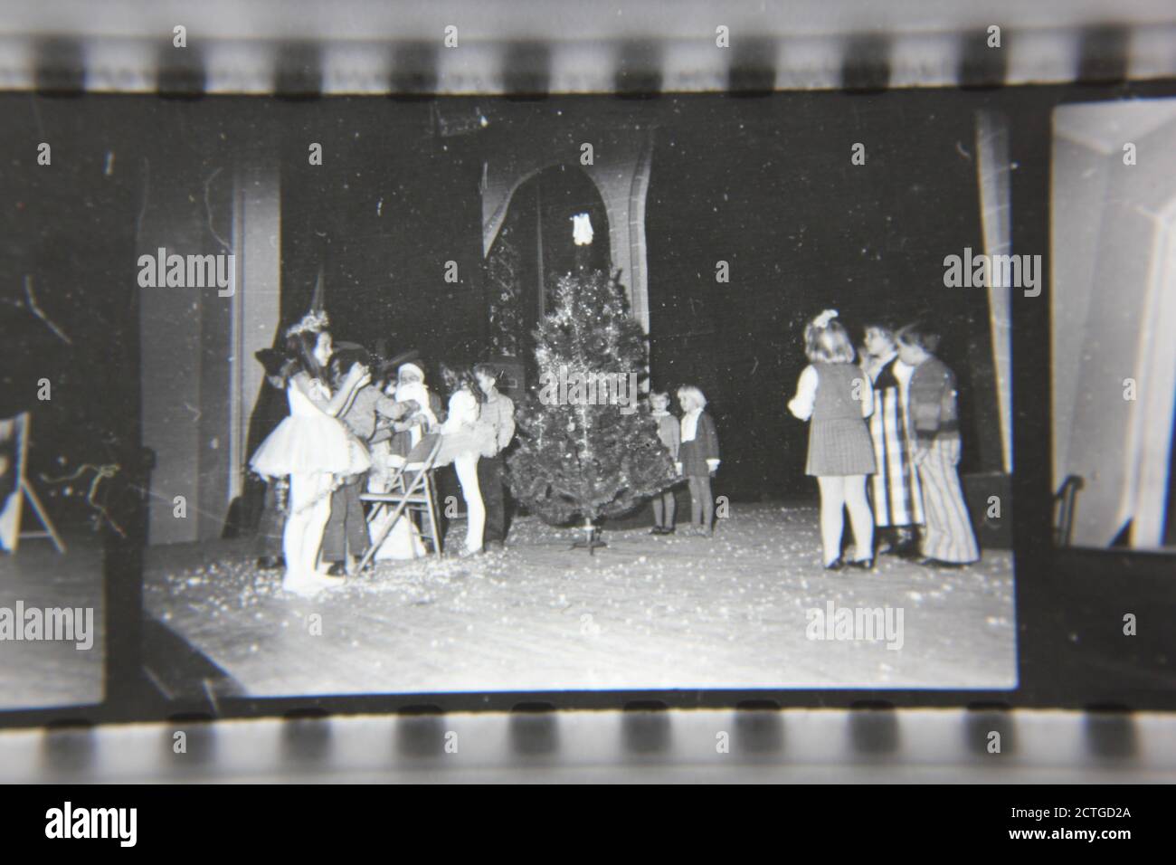 Fine 1970s vintage black and white photography of students performing ...