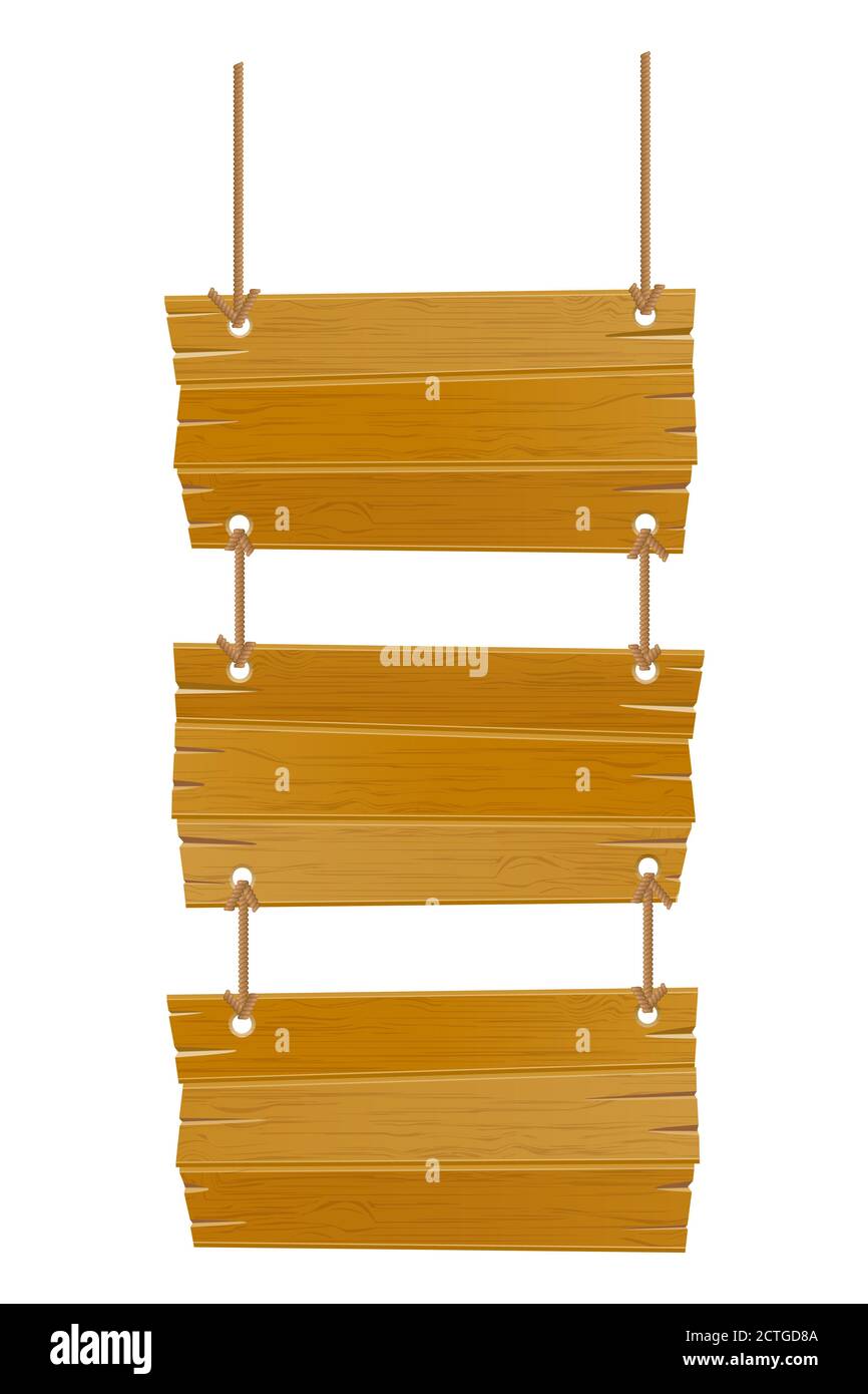 wooden old retro vintage board empty template for design vector ...