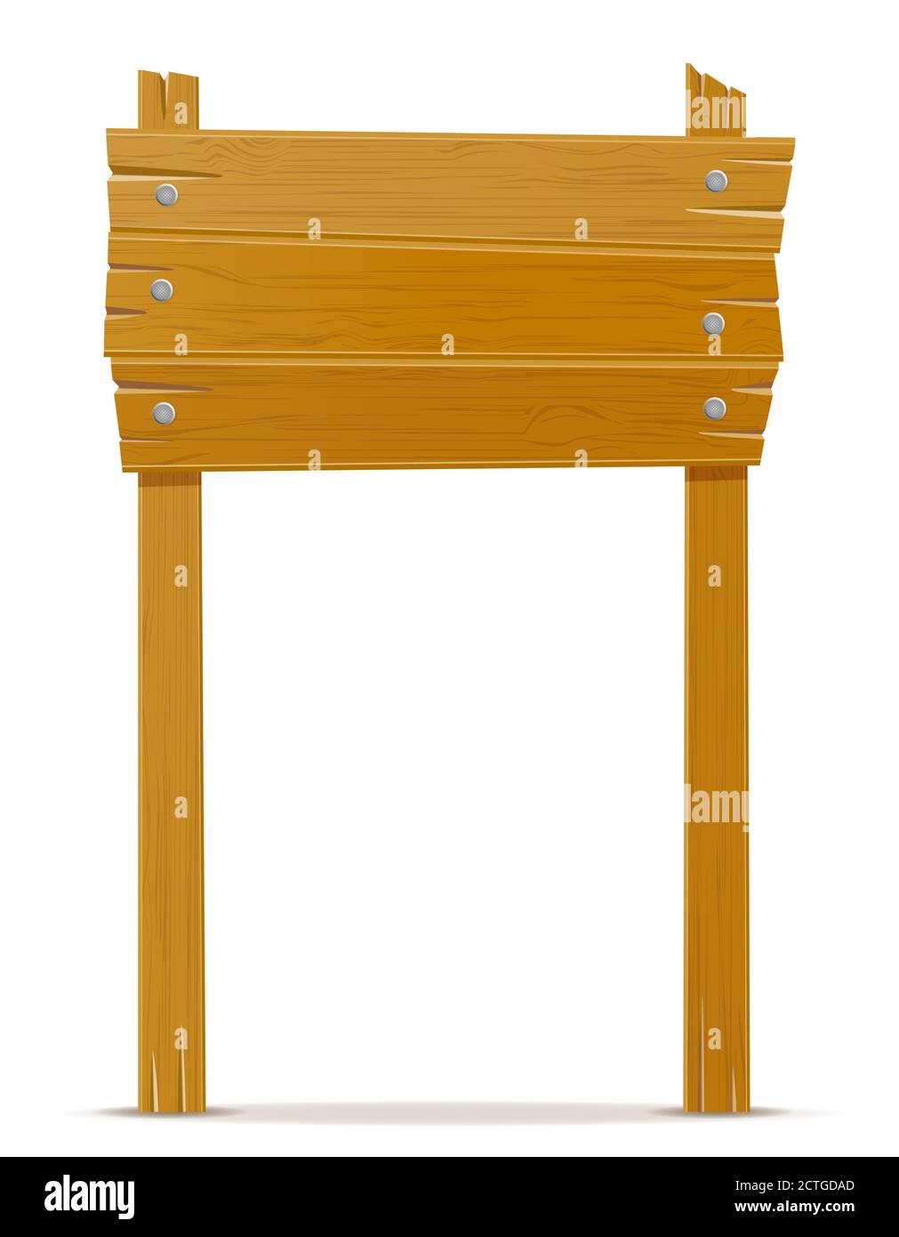 wooden old retro vintage board empty template for design vector ...