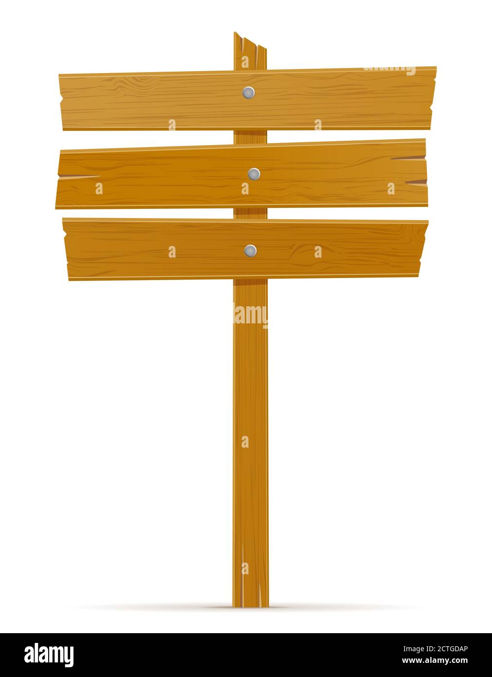 wooden old retro vintage board empty template for design vector ...