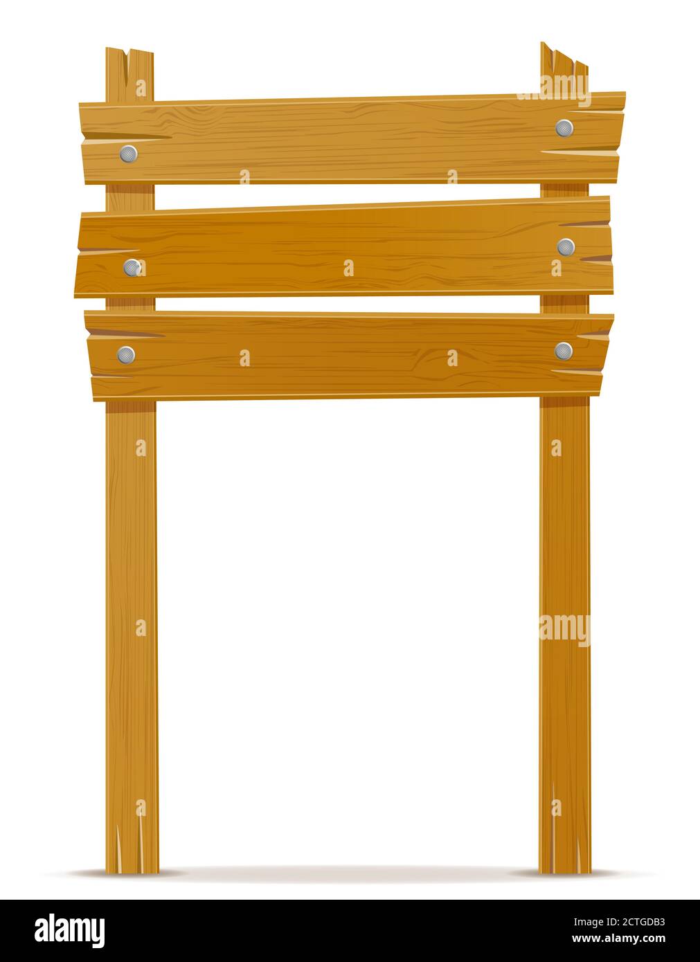 wooden old retro vintage board empty template for design vector ...