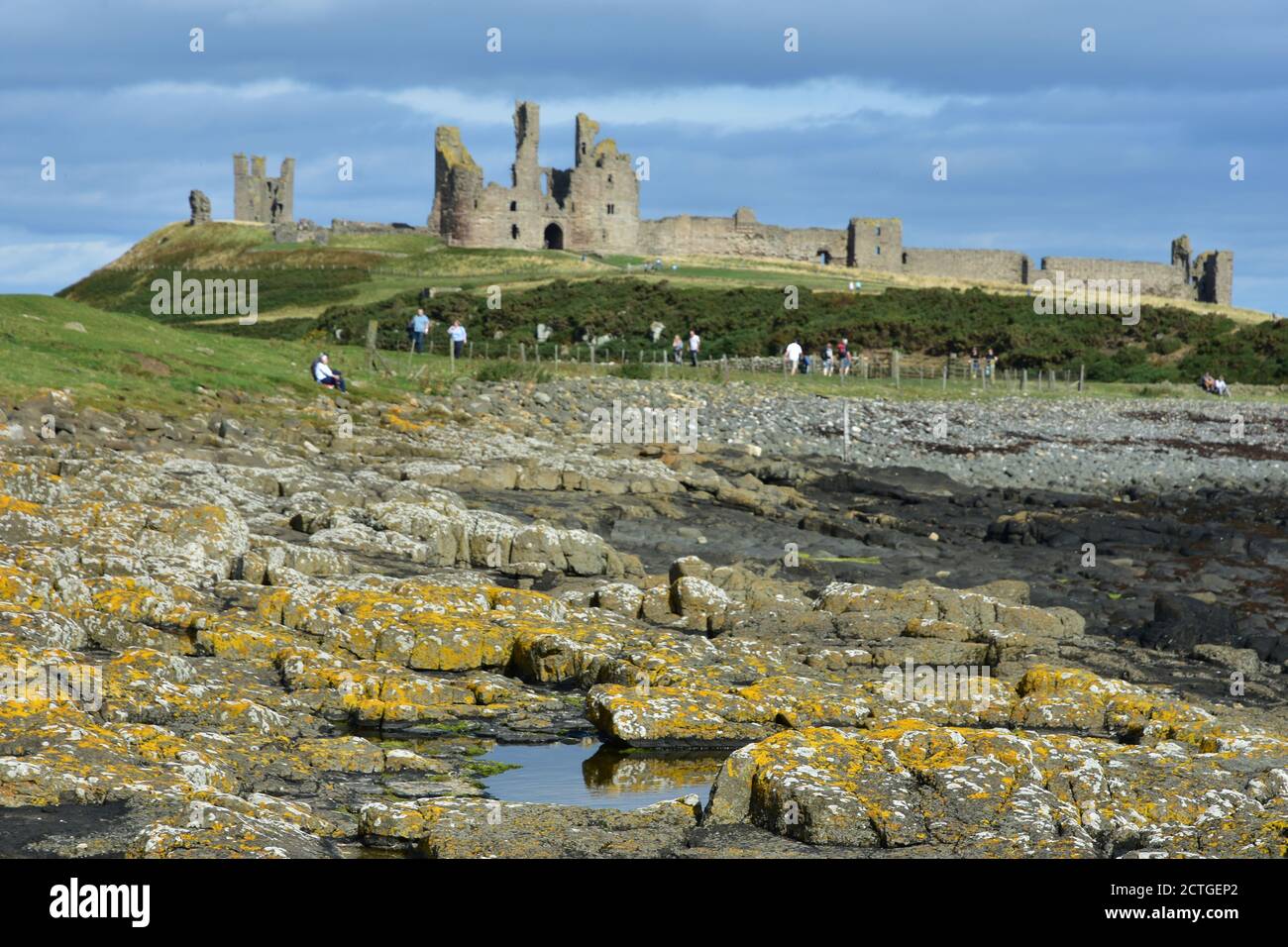 Dunstanburgh Castle, Craster, Northumberland Stock Photo - Alamy