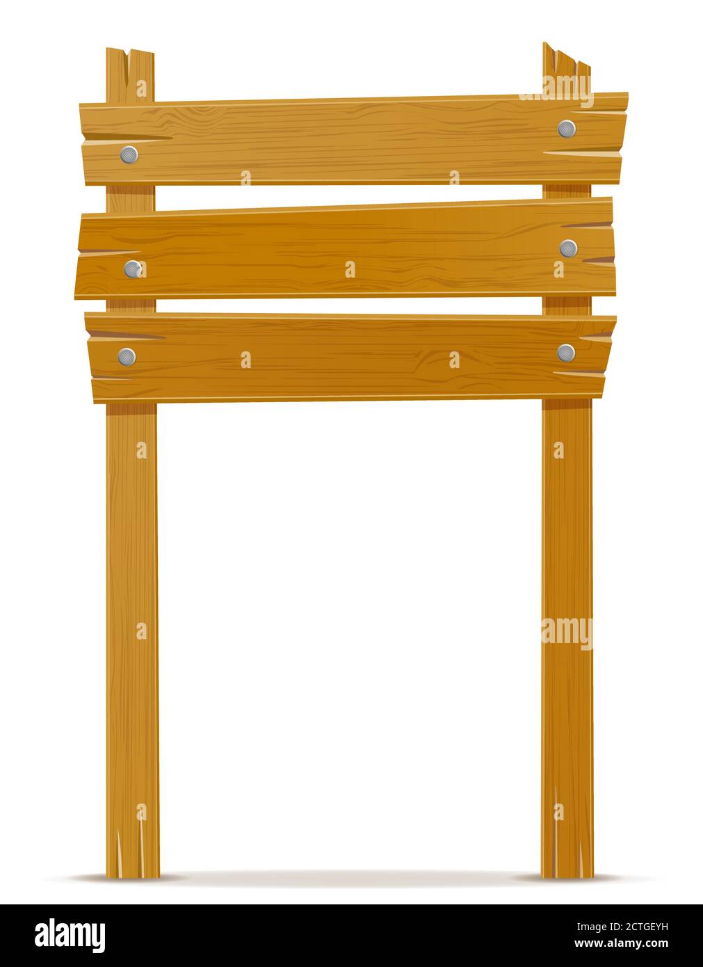 wooden old retro vintage board empty template for design vector ...