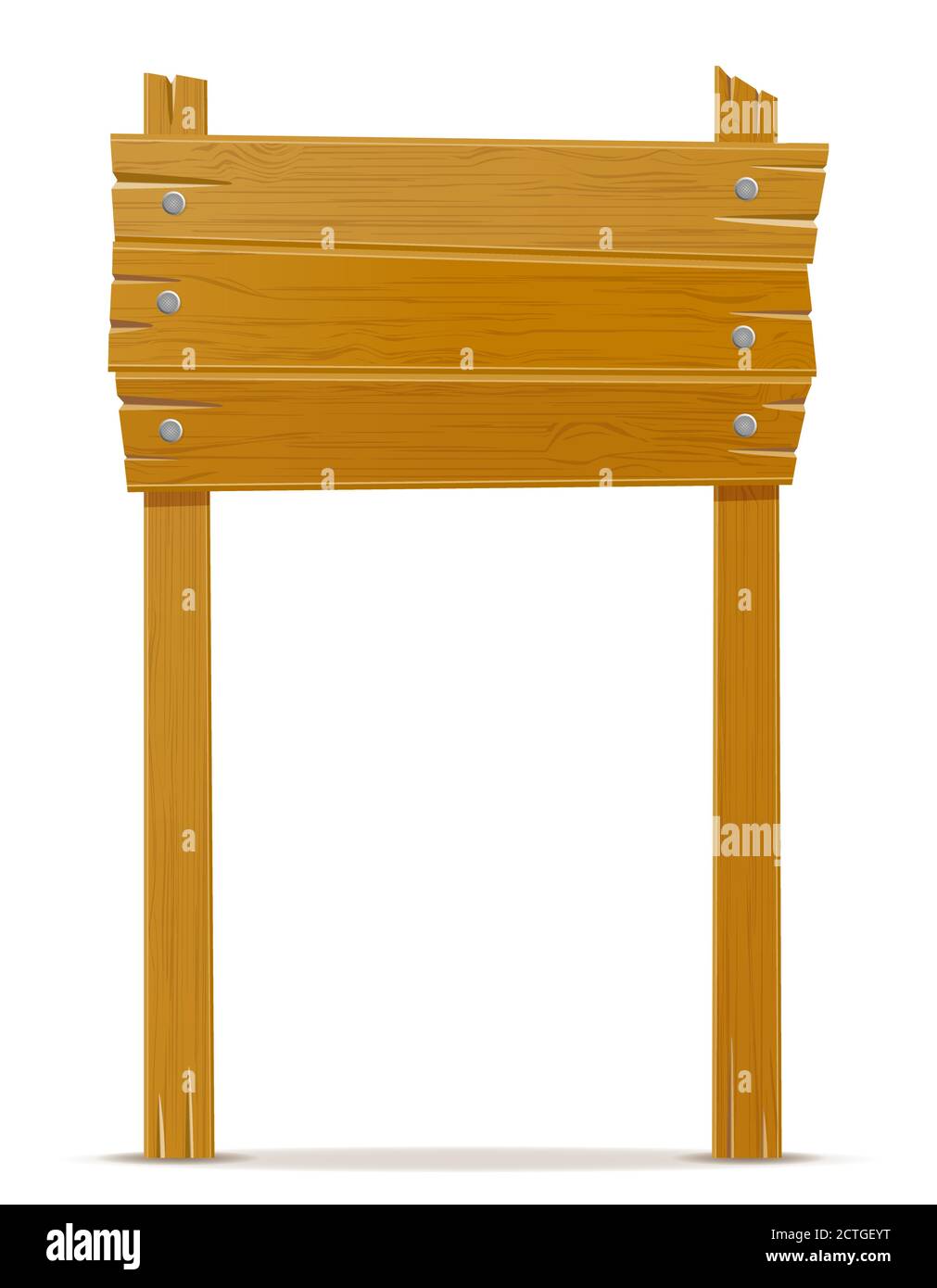 wooden old retro vintage board empty template for design vector ...