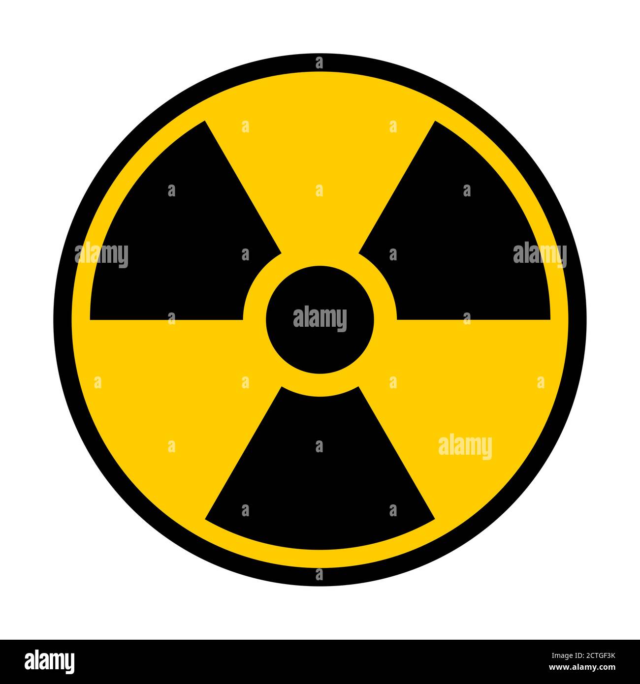 Round Nuclear Hazard or Ionizing Radiation Sign. Vector Image Stock ...