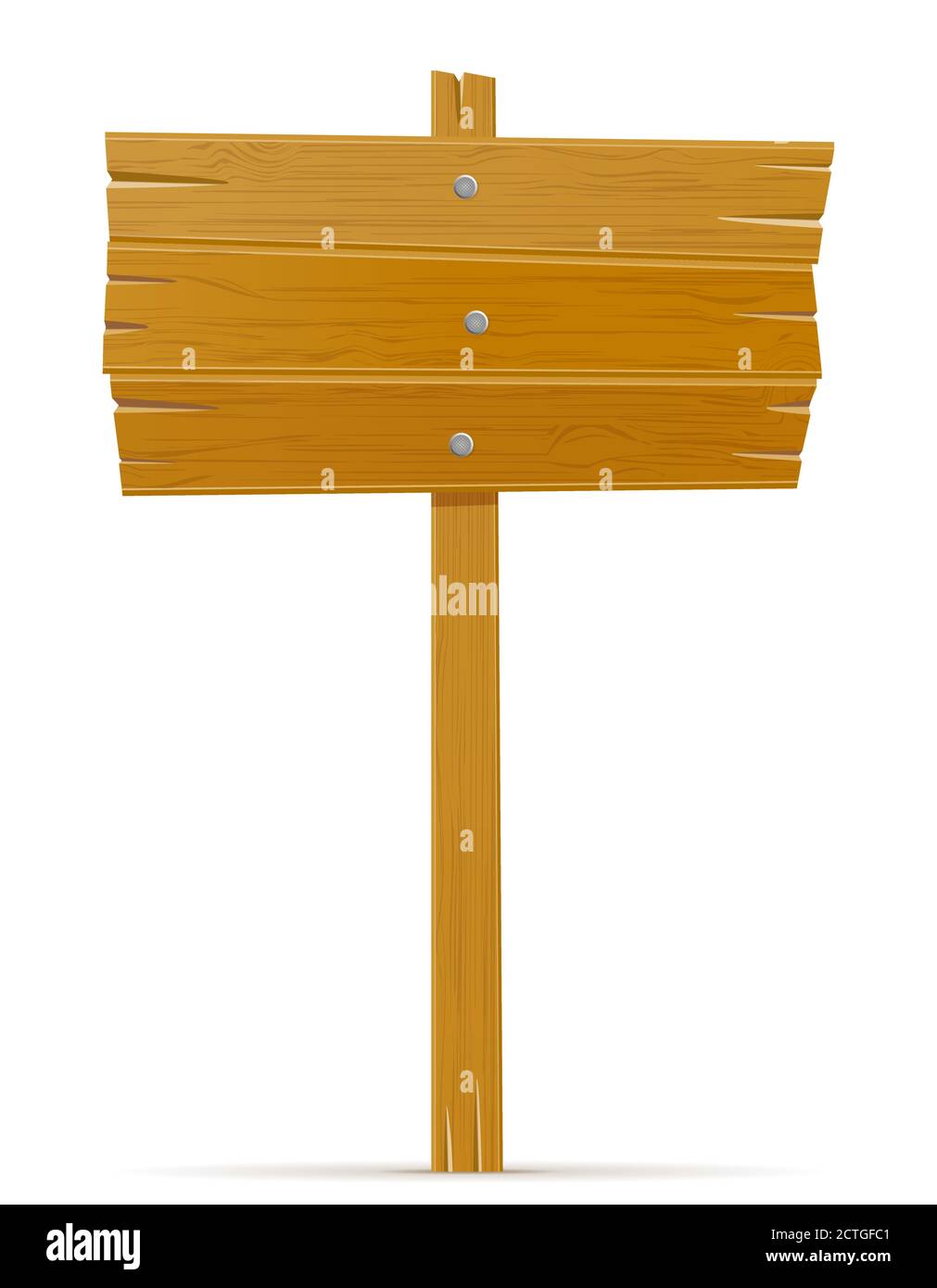 wooden old retro vintage board empty template for design vector ...