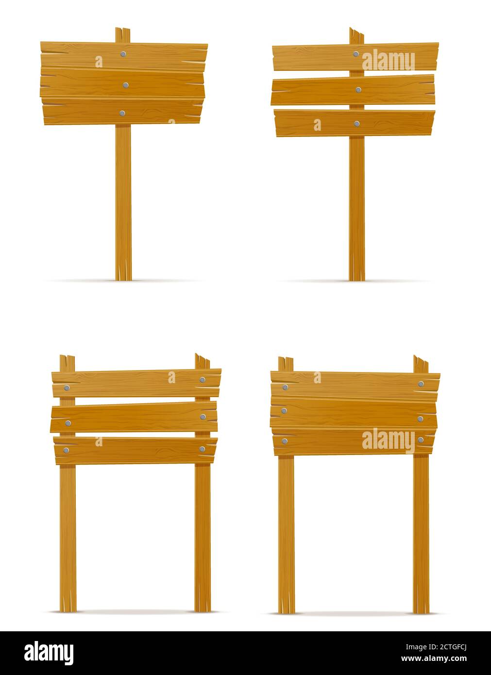 wooden old retro vintage board empty template for design vector ...