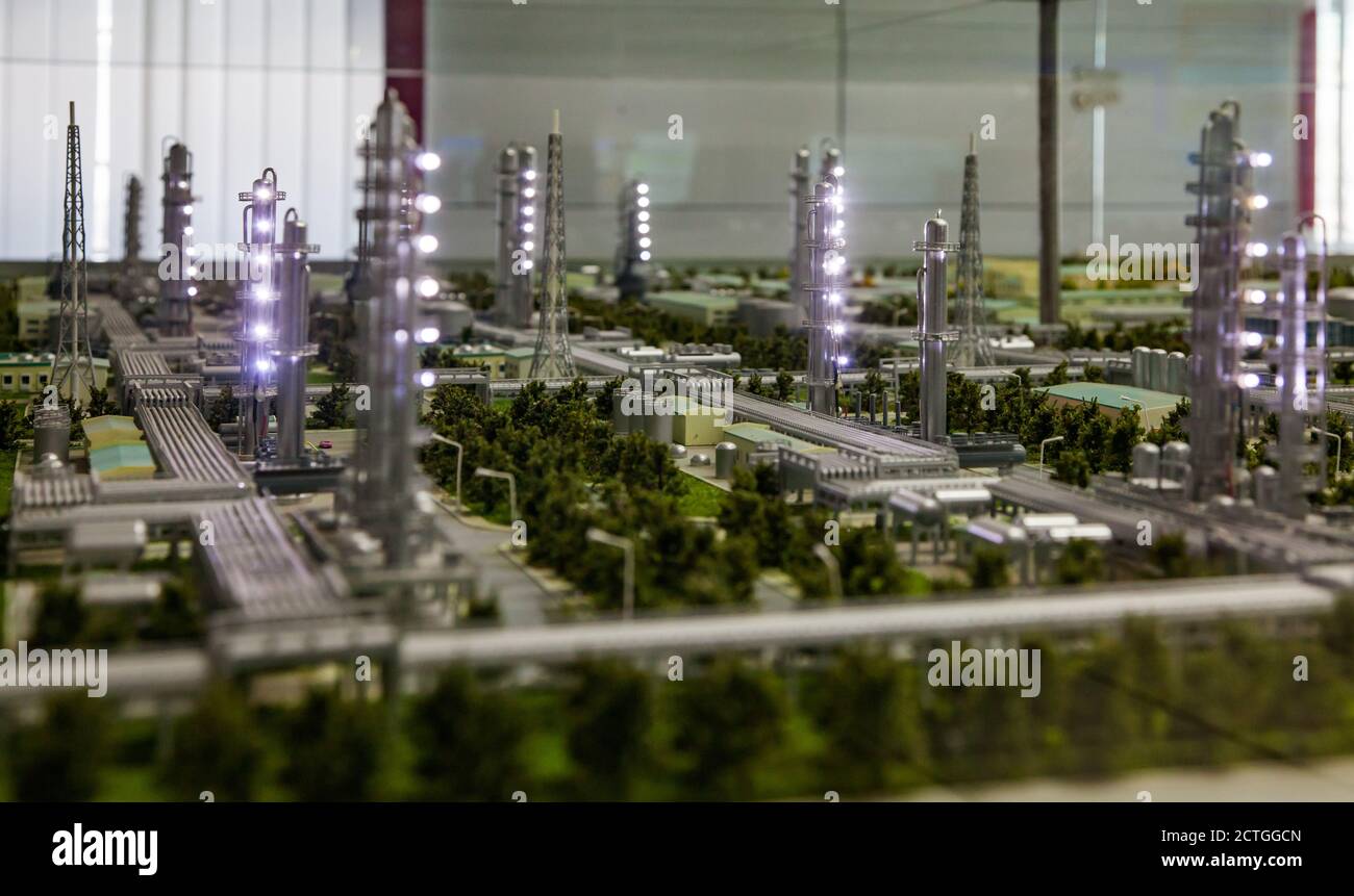 Aktobe region/Kazakhstan - May 04 2012: Scale miniature (maquette) of ...