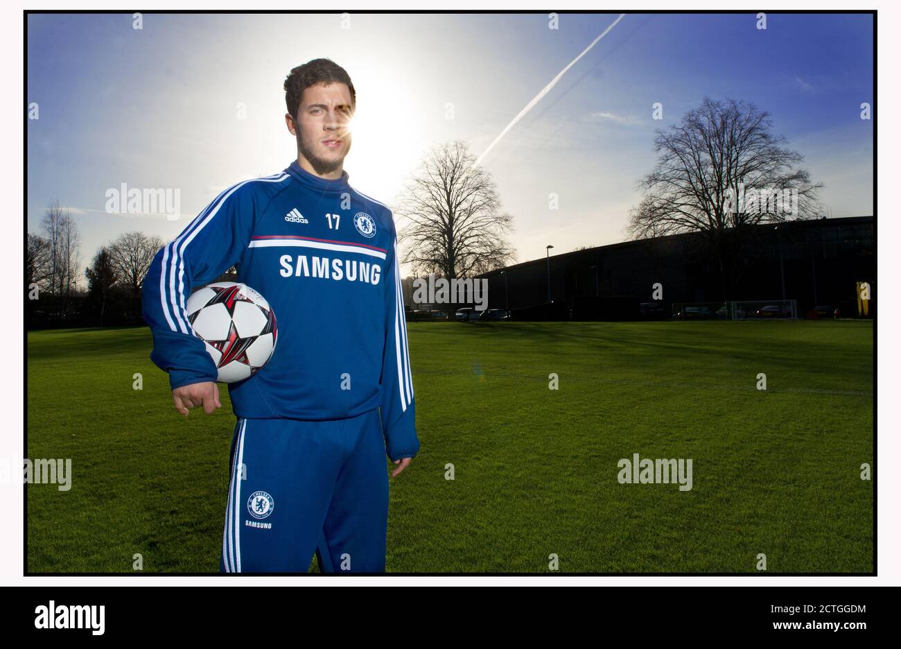 EDEN HAZARD OF CHELSEA, PHOTOGRAPHED AT THE COBHAM TRAINING GROUND ...