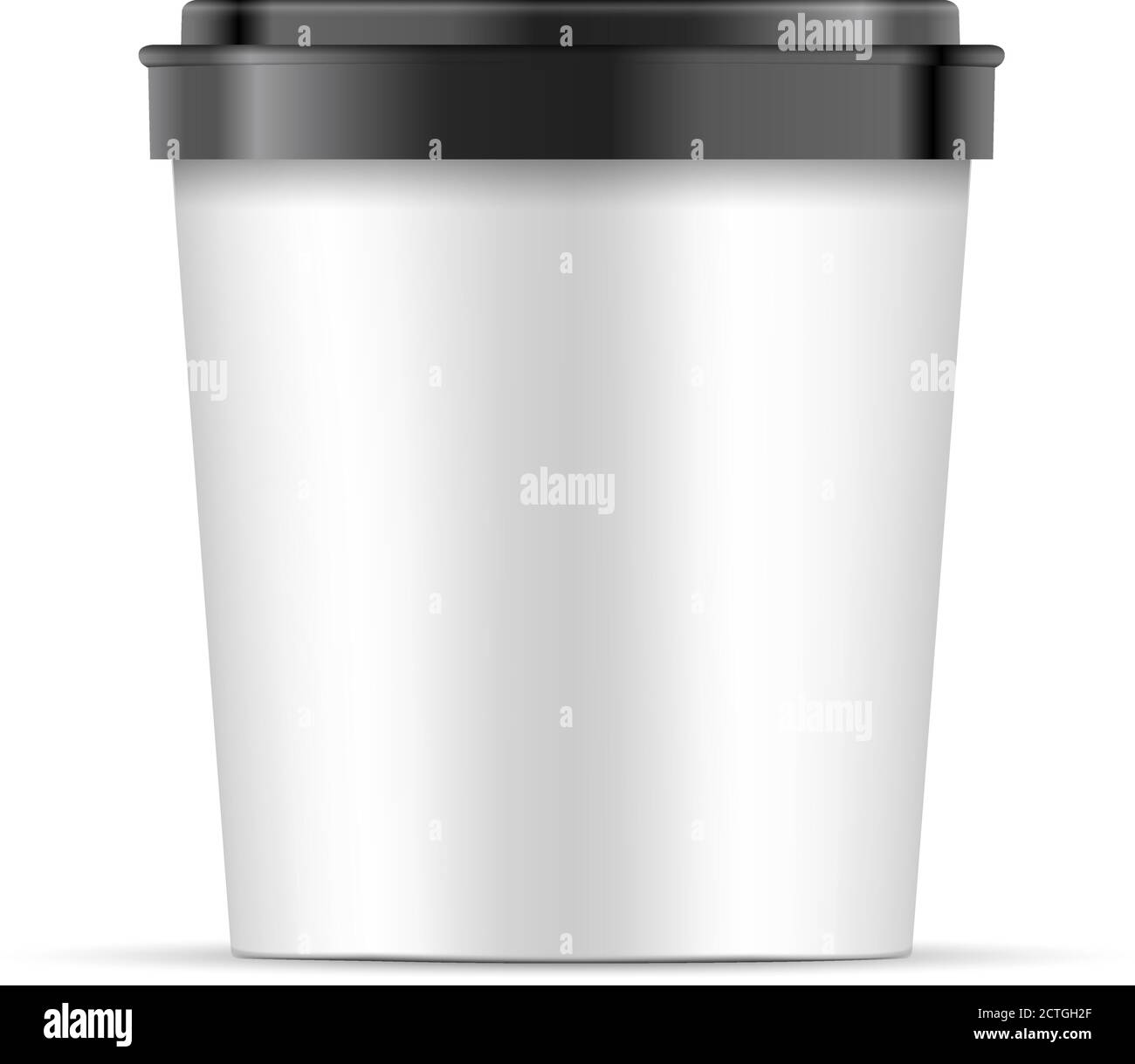 Ice cream tub mockup Stock Vector Images - Alamy