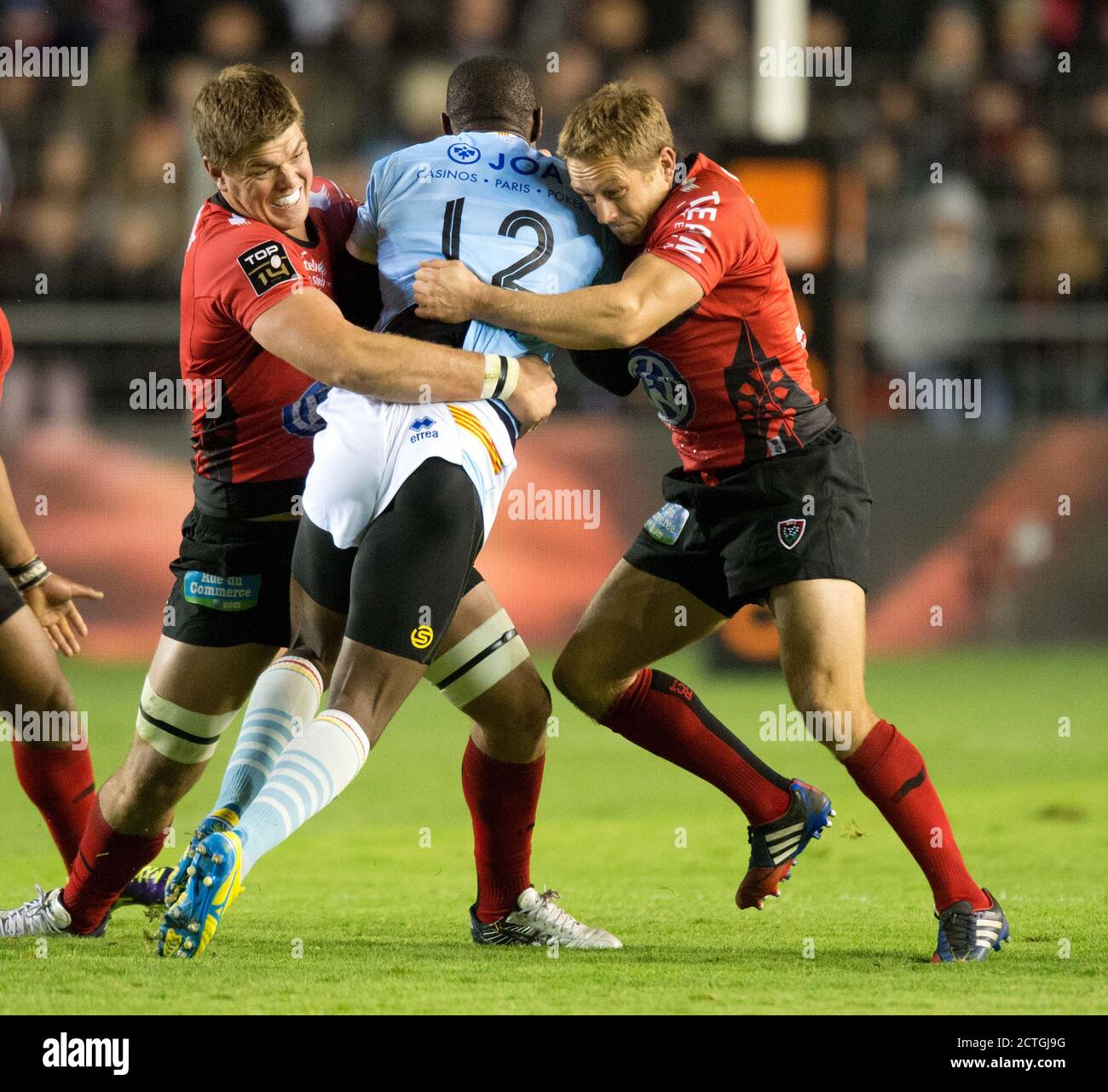 Crunching tackle hi-res stock photography and images - Alamy
