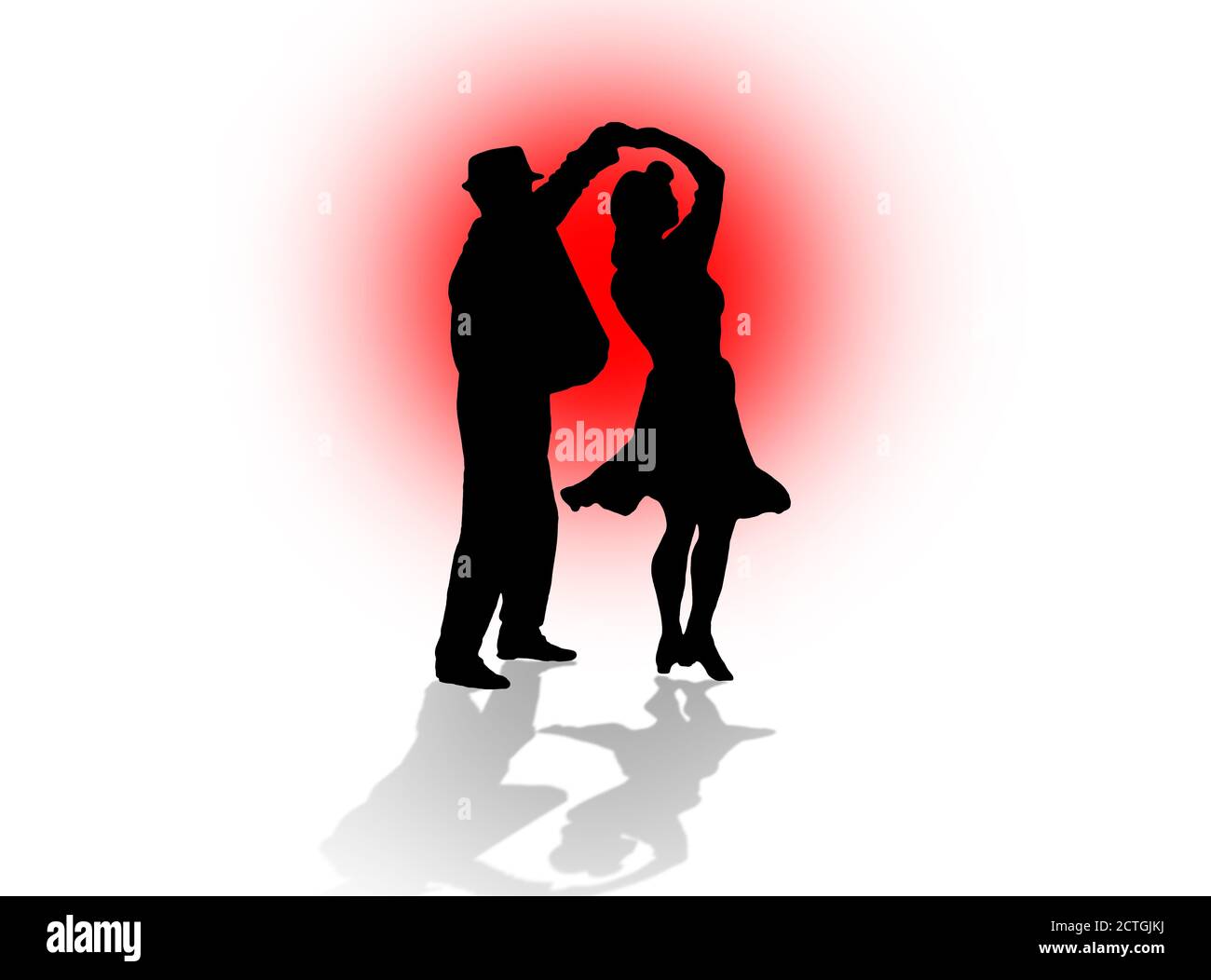 Swing Dance Couple Stock Photo - Alamy