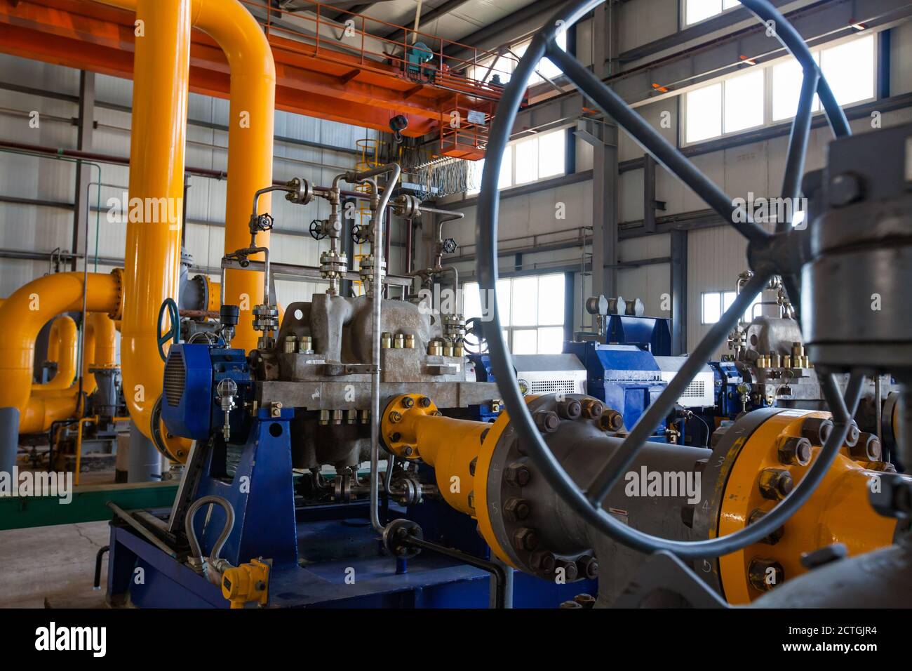 Aktobe region/Kazakhstan - May 04 2012: Gas power station on oil ...