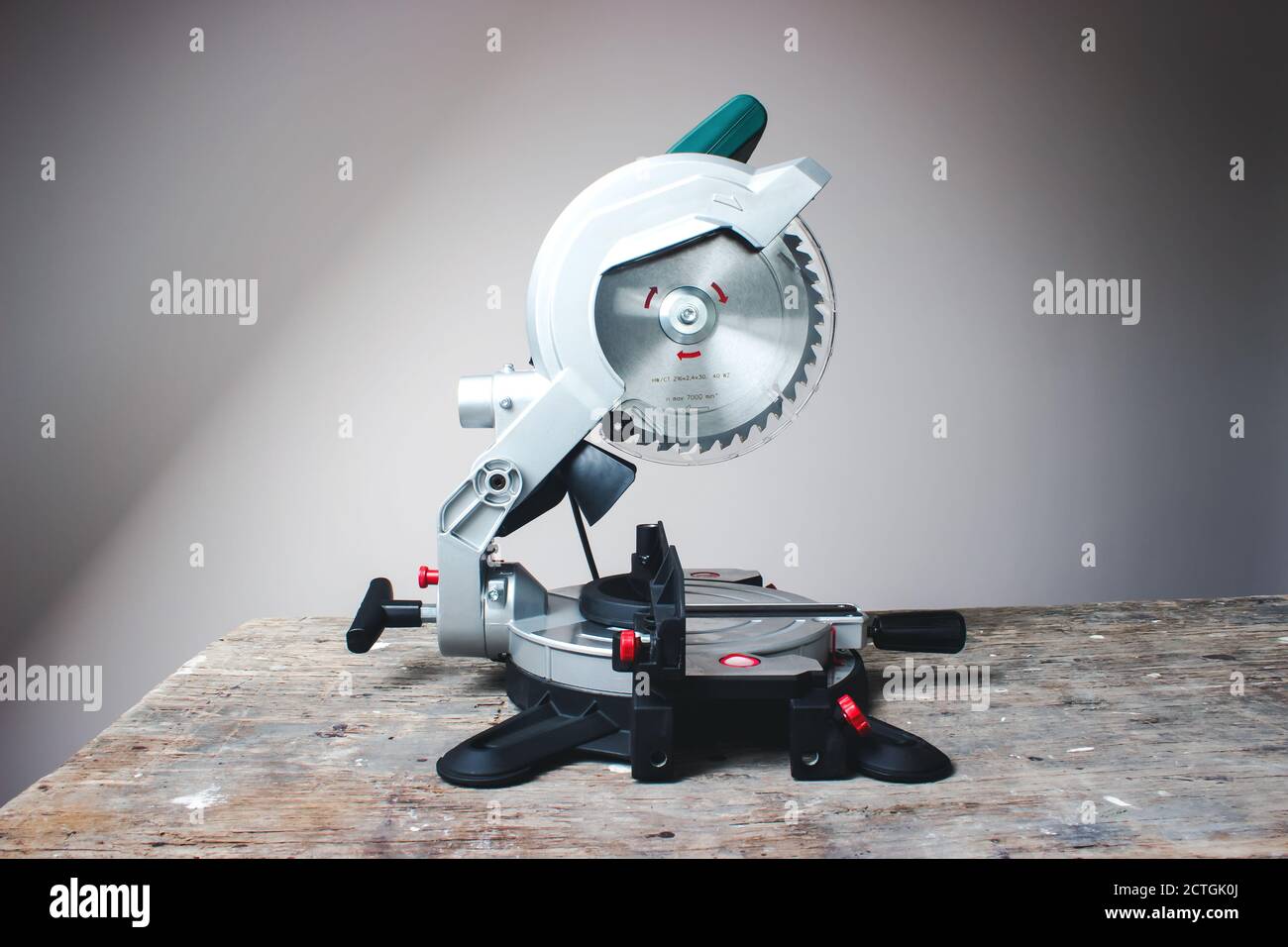 Compound mitre saw. Wood and sawing machine construction ideas concept ...