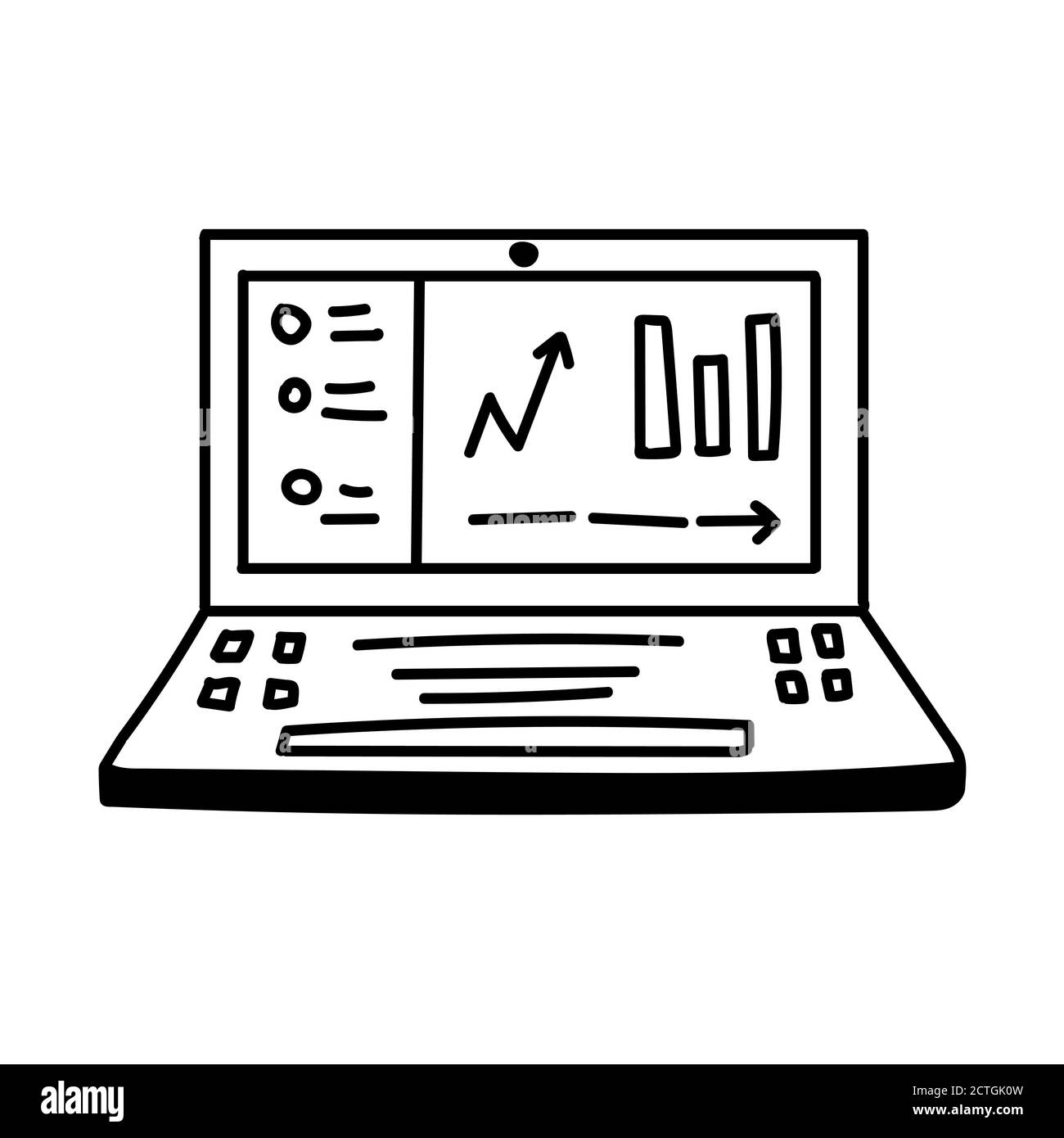 Hand drawn laptop hi-res stock photography and images - Alamy