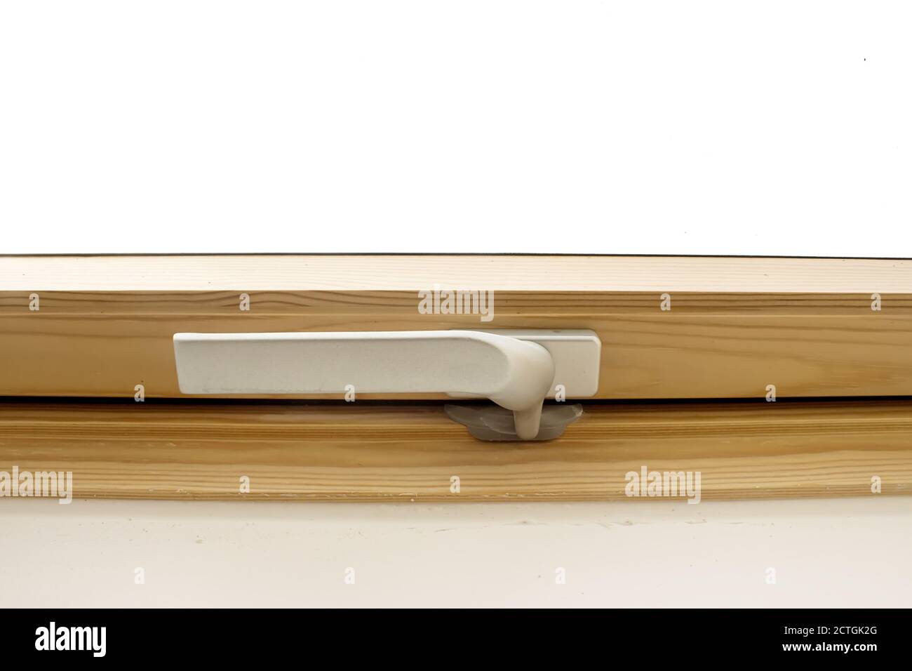 Handle of new Roof window. The typical windows applied to the sloped ...