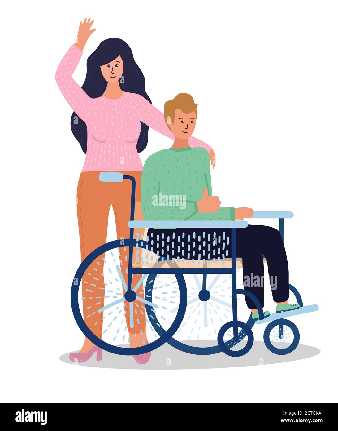 Isolated young business couple Stock Vector Images - Alamy