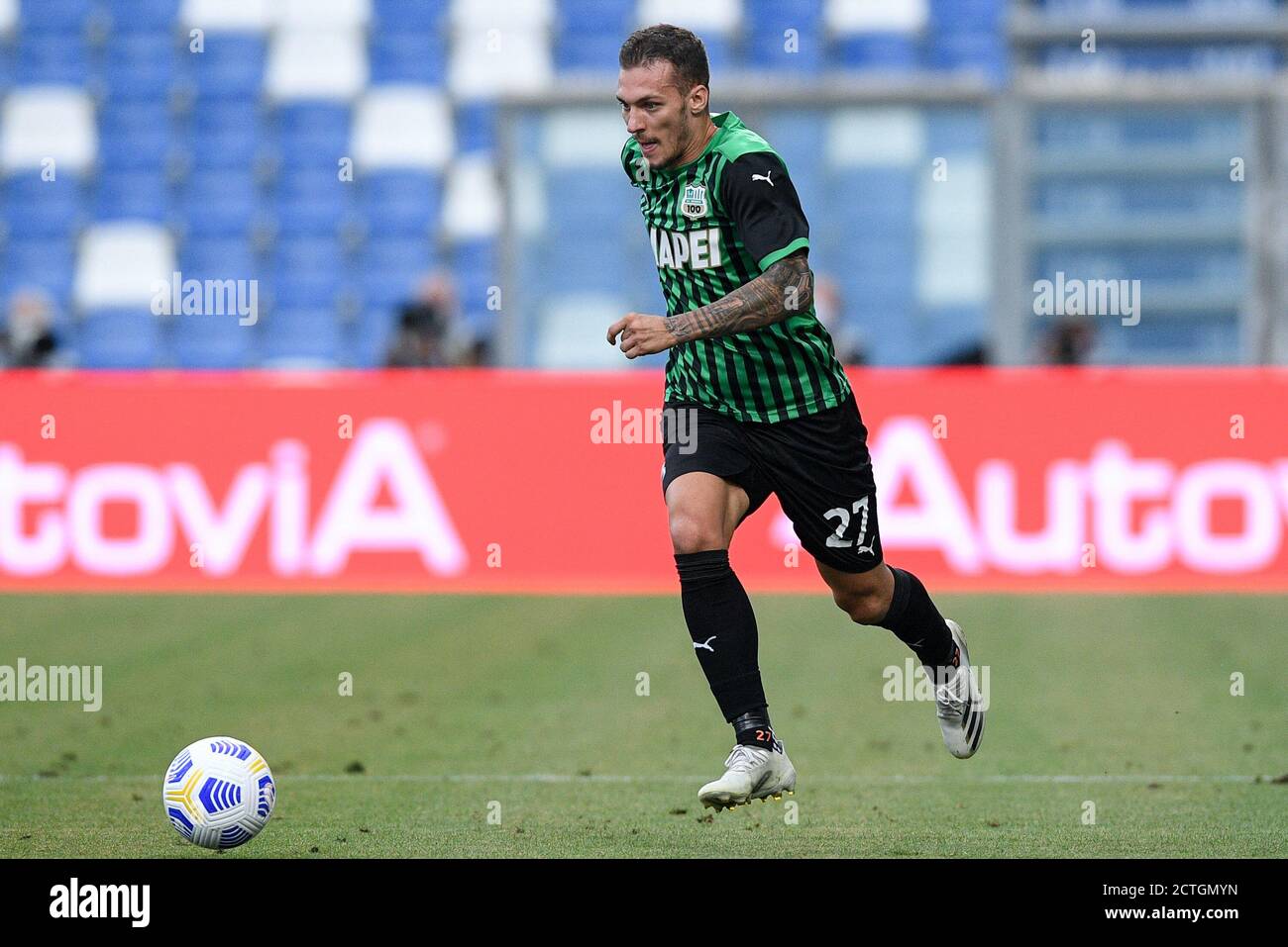 Reggio Emilia, Italy. 20th Sep, 2020. Lukas Haraslin of Sasssuolo Calcio during the Serie A ...