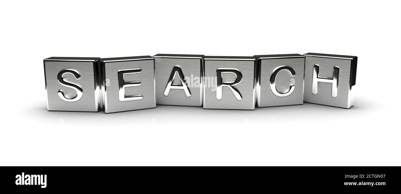 Cube search Cut Out Stock Images & Pictures - Alamy