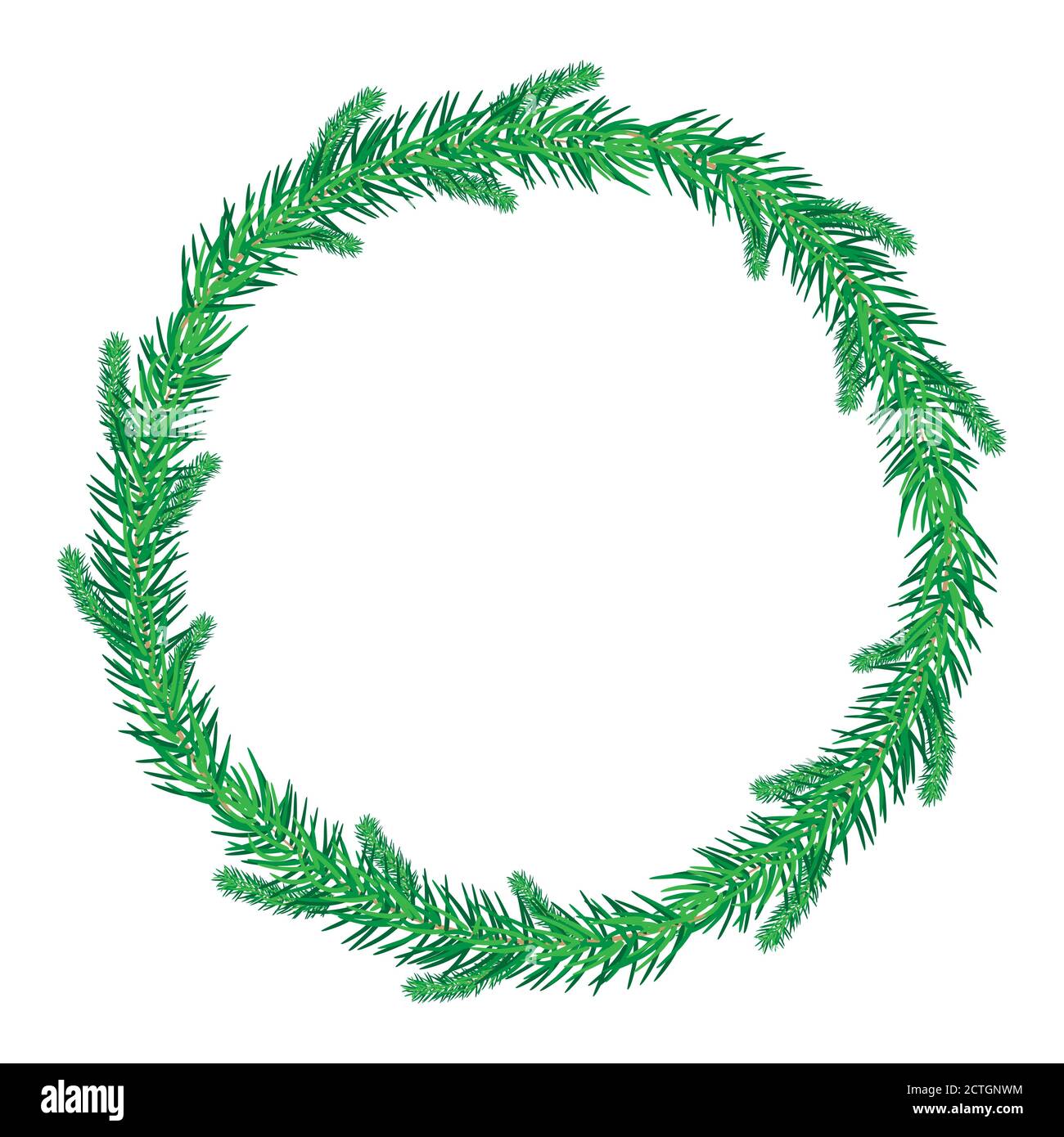 Green pine forest above Cut Out Stock Images & Pictures - Alamy