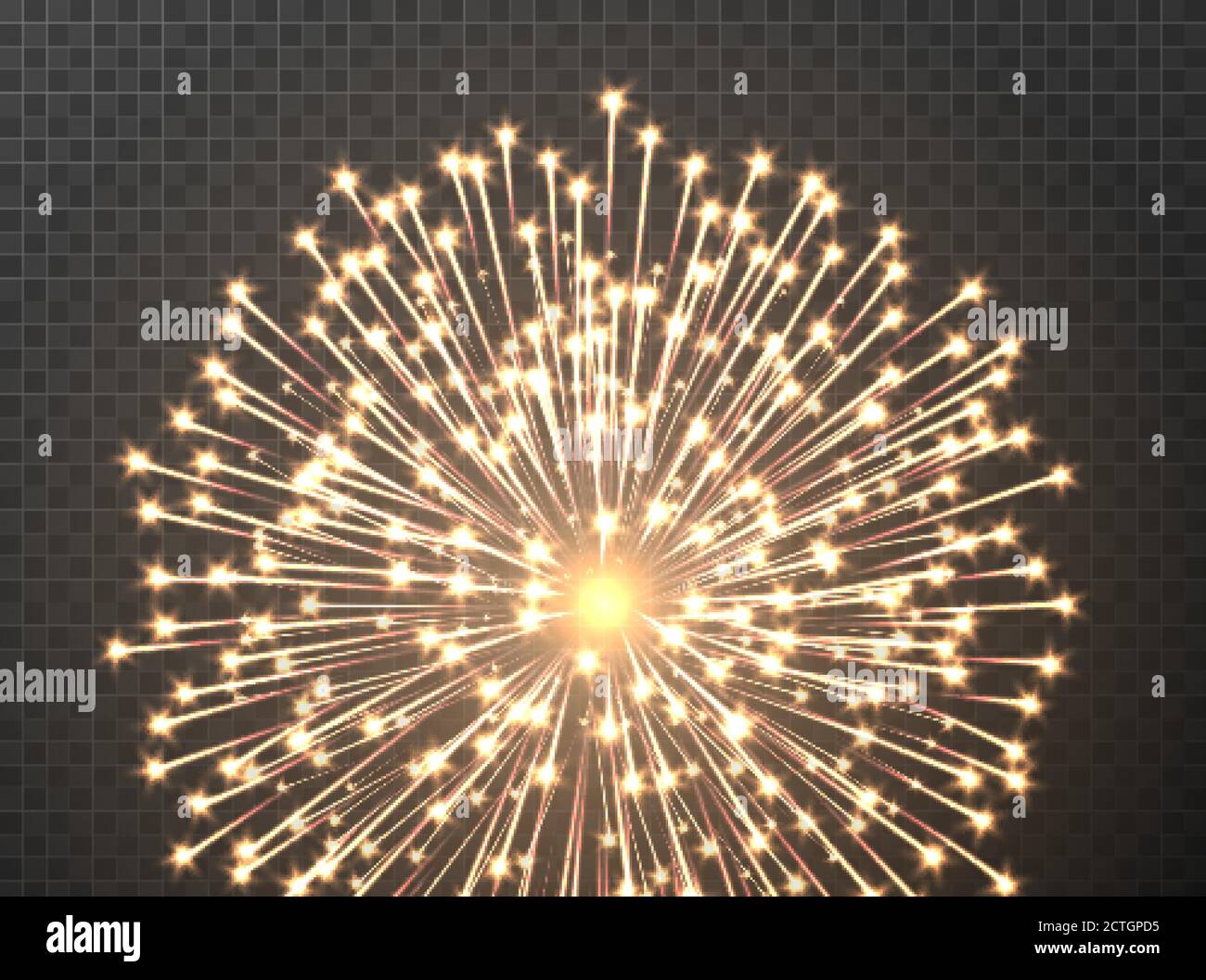 Firework explosion, light firecracker effect, bright realistic rocket ...
