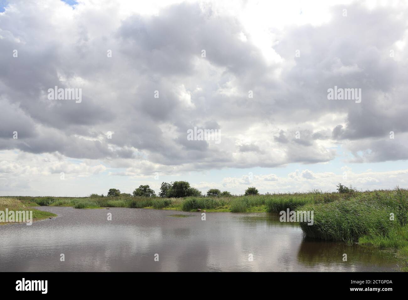 Lake on the Schwansen peninsula in North Germany Stock Photo - Alamy