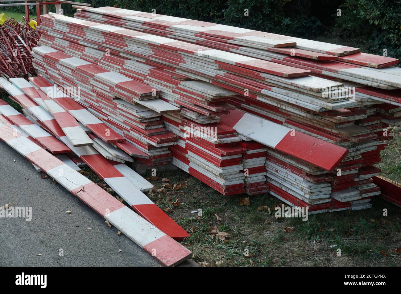Concrete safety barrier construction hi-res stock photography and ...