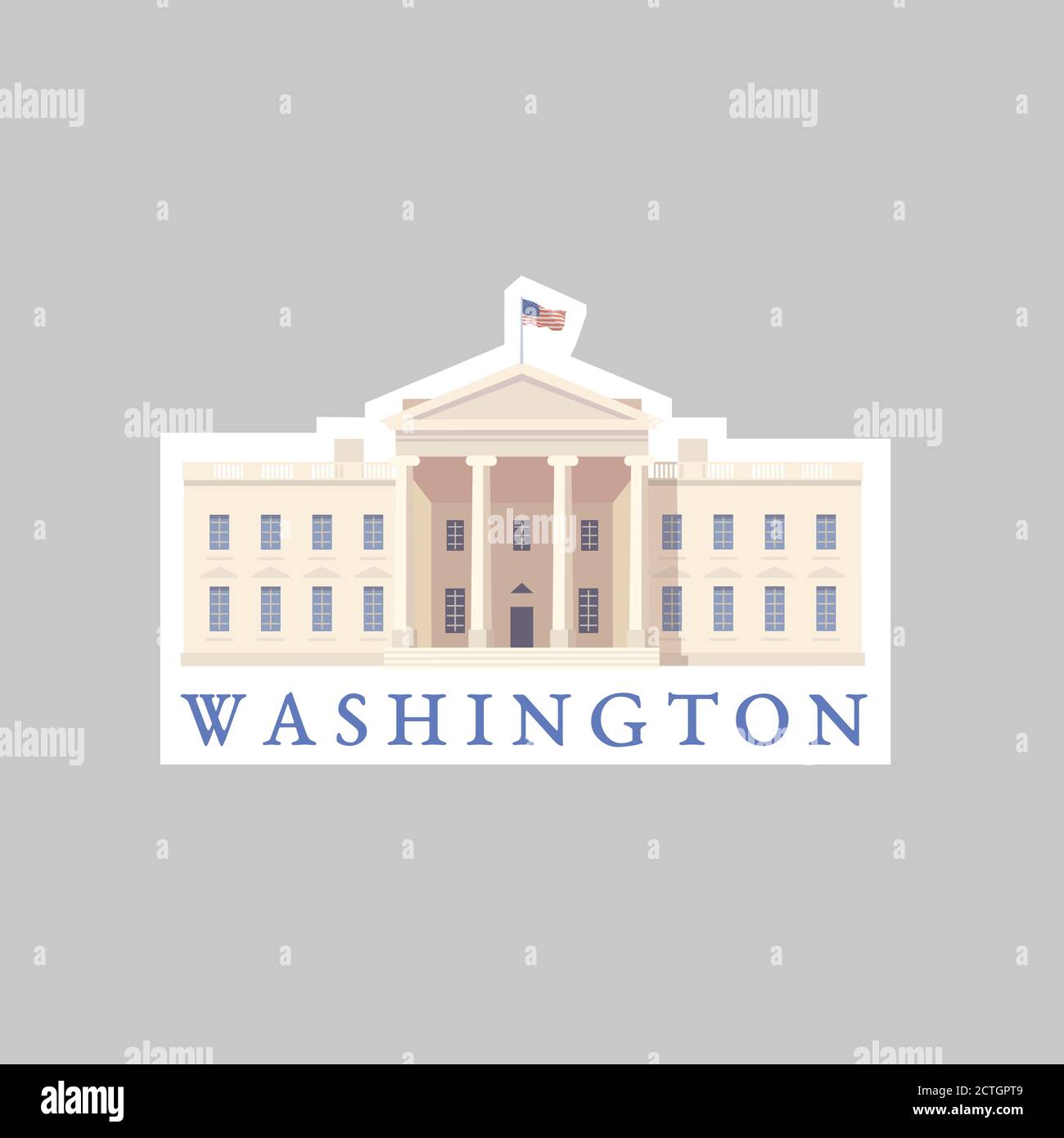 Washington landmarks Stock Vector Images - Alamy