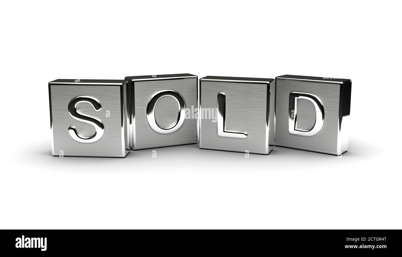 Sold on word hi-res stock photography and images - Alamy