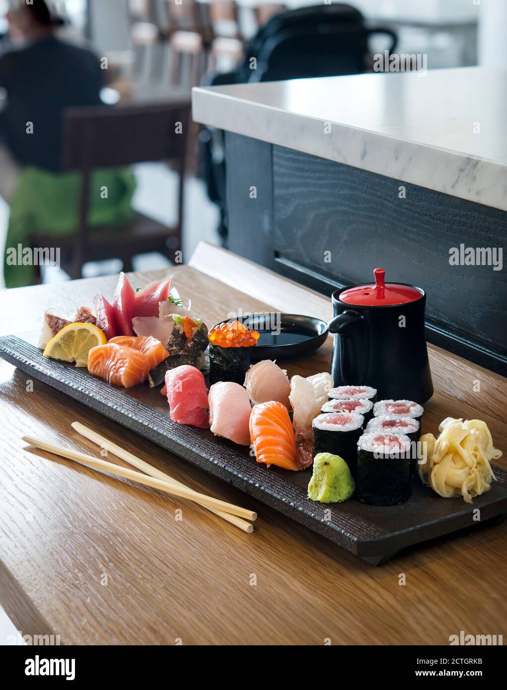 Sushi Sashimi Combination Platter Stock Photo - Alamy