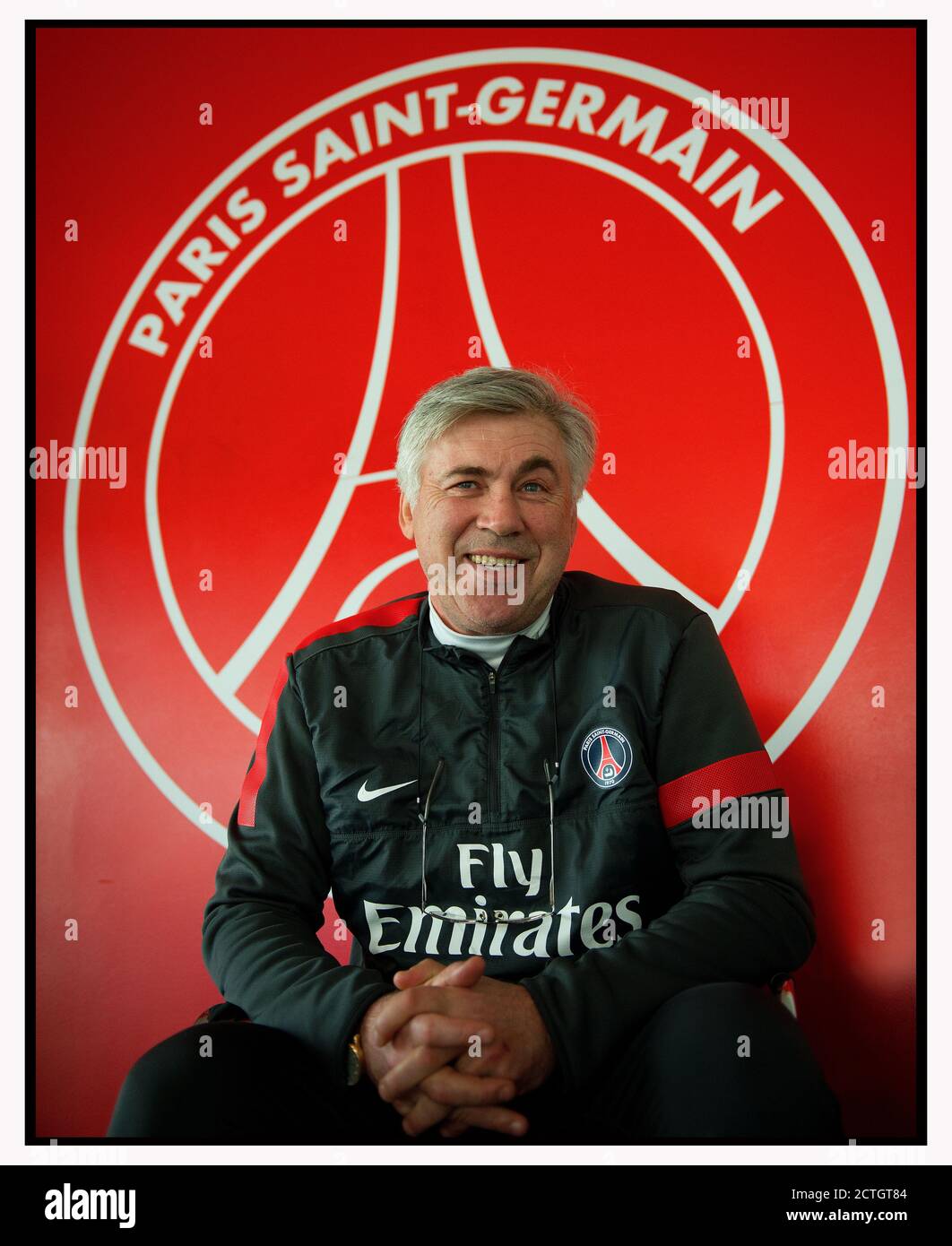 CARLO ANCELOTTI - MANAGER OF FRENCH CLUB PARIS SAINT-GERMAIN ...