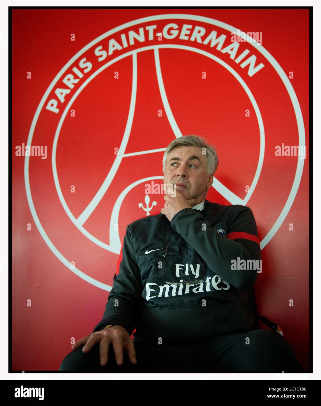 CARLO ANCELOTTI - MANAGER OF FRENCH CLUB PARIS SAINT-GERMAIN ...